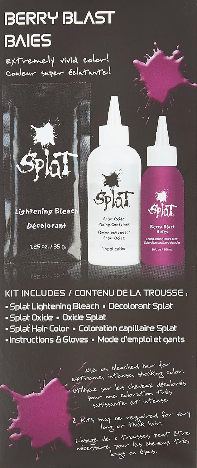 Splat Rebellious Colors Kit para colorear el cabello Berry Blast – Yaxa ...