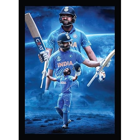 Good Hope Hitman Rohit Sharma Abstract Art Poster (Matte Paper, 13x19 ...