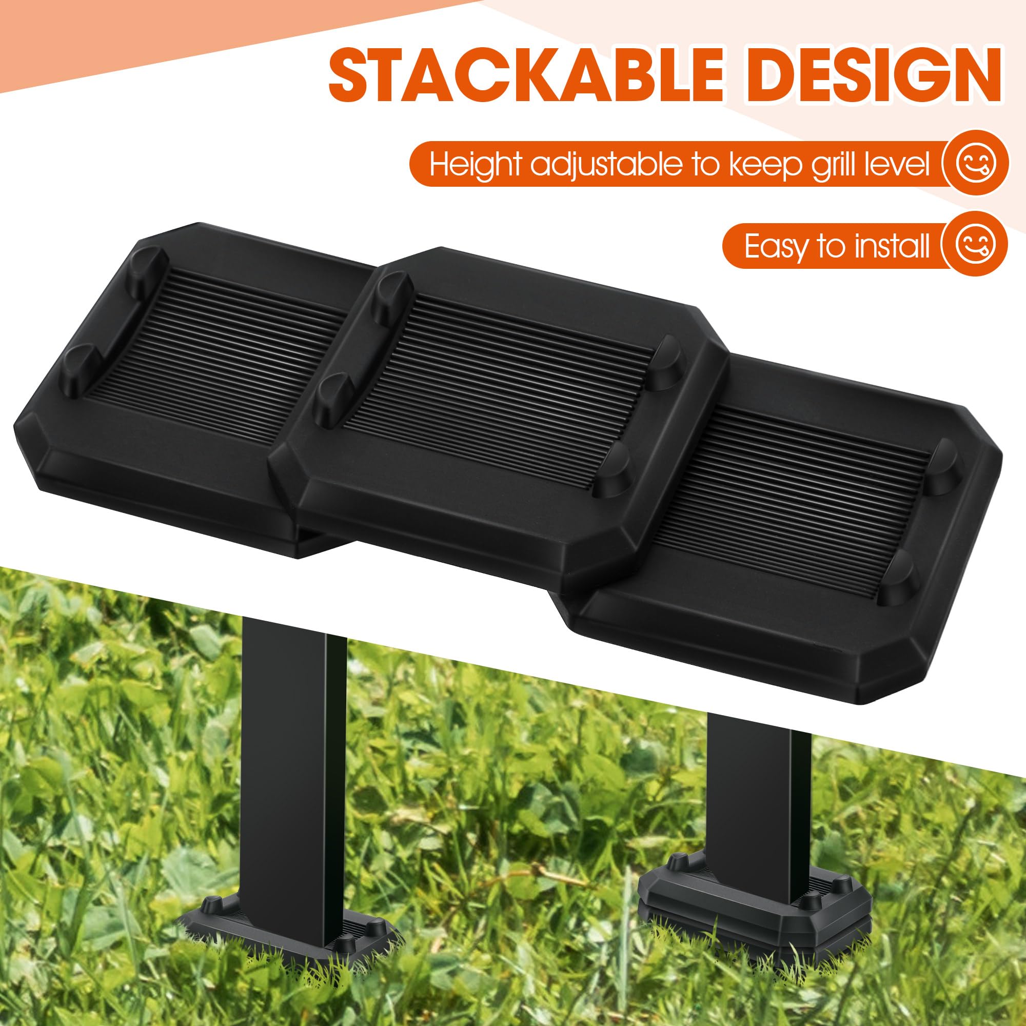 Grill Leveling Shims 8-Piece Griddle Leveling Shims Kit - Rubber ...