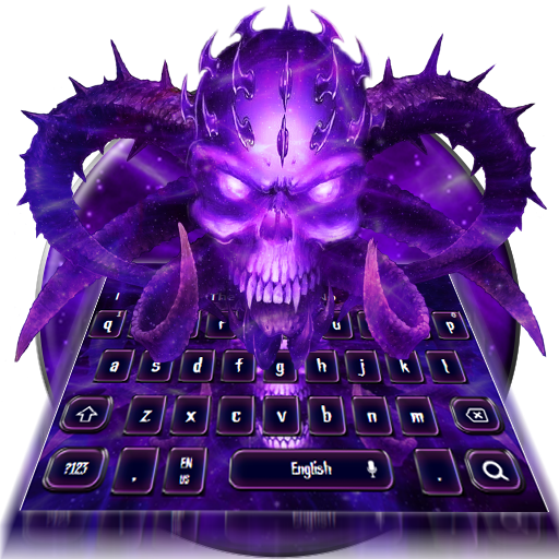 Purple Neon Skull Keyboard Theme-Amazonアプリストアのアプリ