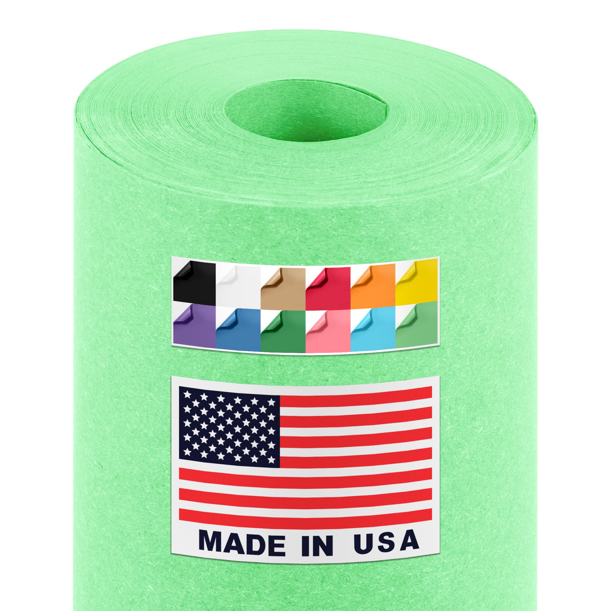 Amazon.com: Paclord USA Made 36" x 1200" Light Green Paper Roll, 45 lbs ...