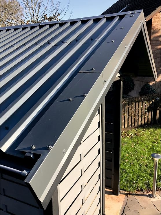 Dachblech Trapezblech | 6x Dachplatten + Fassadenschrauben Anthrazit ...