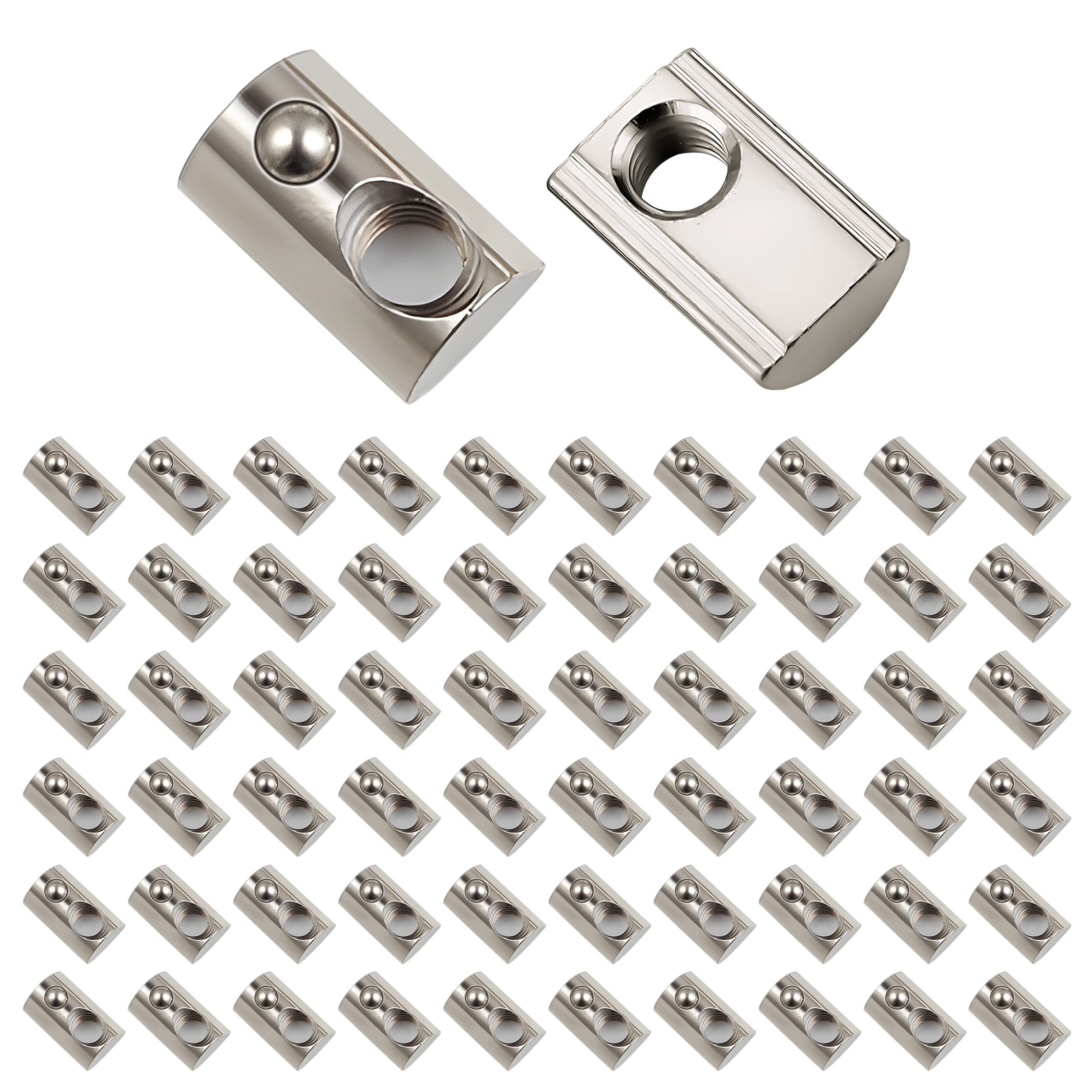 Amazon.com: YHNTGB 60pcs M5 Spring T Nut, M5 T Slot Nut, M5 T Slot Nuts ...
