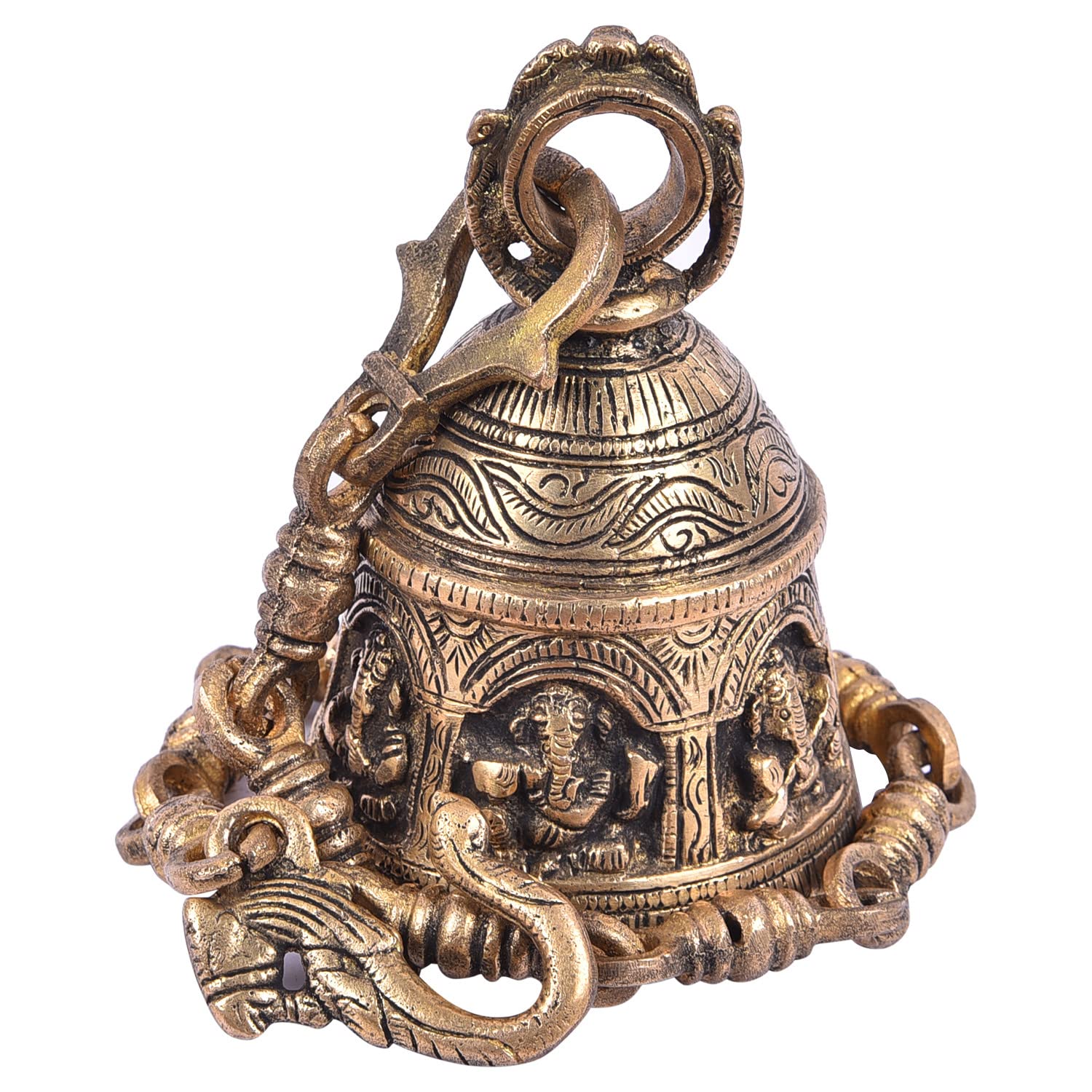 THAR ARTS AND FURNITURE Brass Temple Hanging Bell |Brass Decorative ...