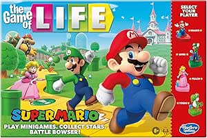 Amazon.com: Hasbro Gaming The Game of Life: Super Mario Edition Board ...