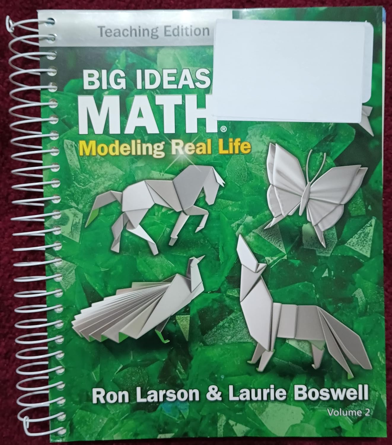 Big Ideas Math: Modeling Real Life - Grade 3 Teaching Edition Volume 2 ...