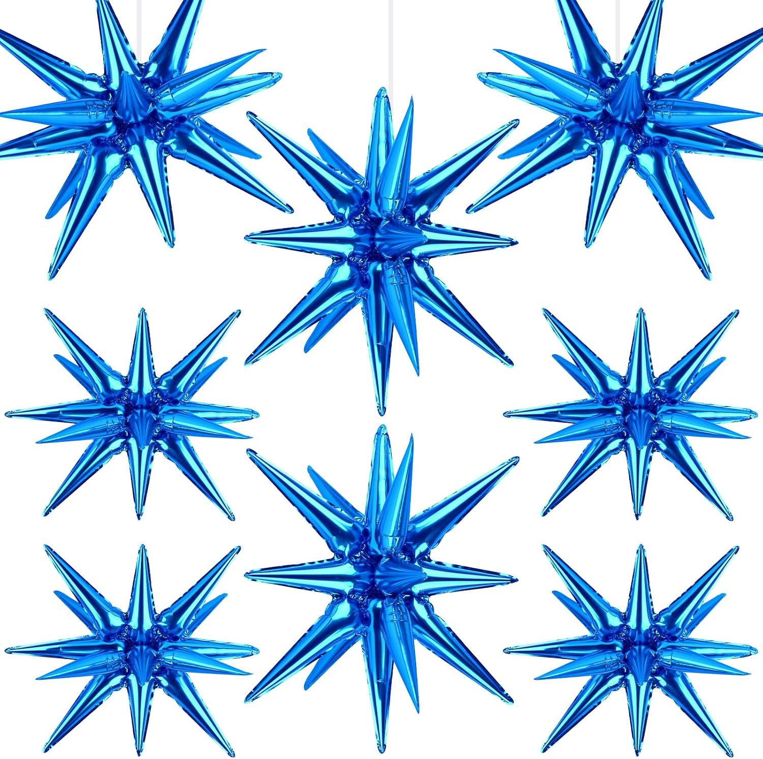 Amazon.com: Wrbin 8 Pcs Blue Star Balloons, 27/22 inch One-Piece ...