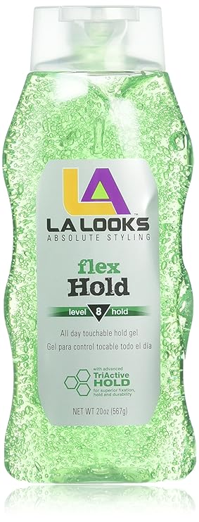 Amazon.com : La Looks Gel #8 Flex-Hold 20 Ounce (Pack of 2) (Green ...