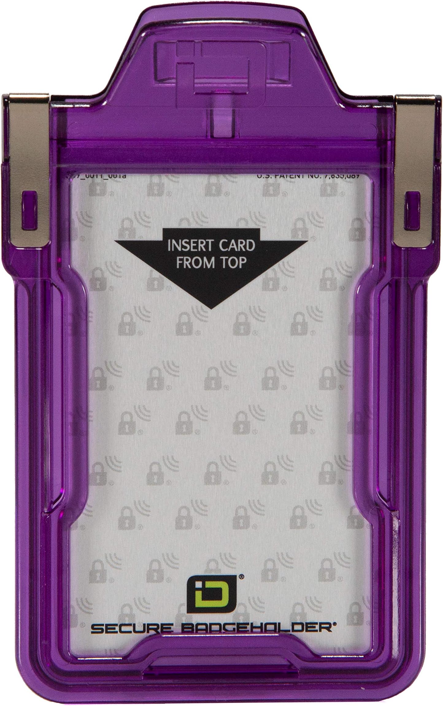 Amazon.com : ID Stronghold Secure Badgeholder Classic 1 Card ID Badge ...