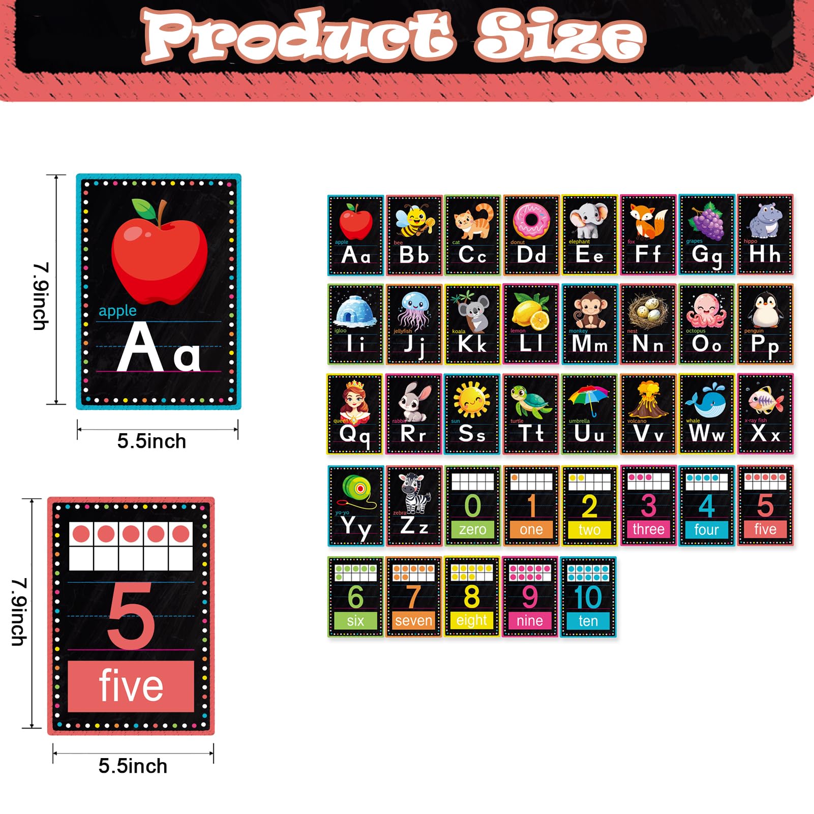 Snapklik.com : Alphabet Letters For Wall - ABC Alphabet Poster ...