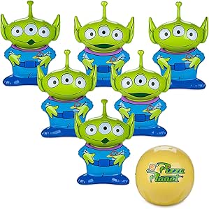 Disney Store Official Toy Story Alien Inflatable Bowling Game Set for ...