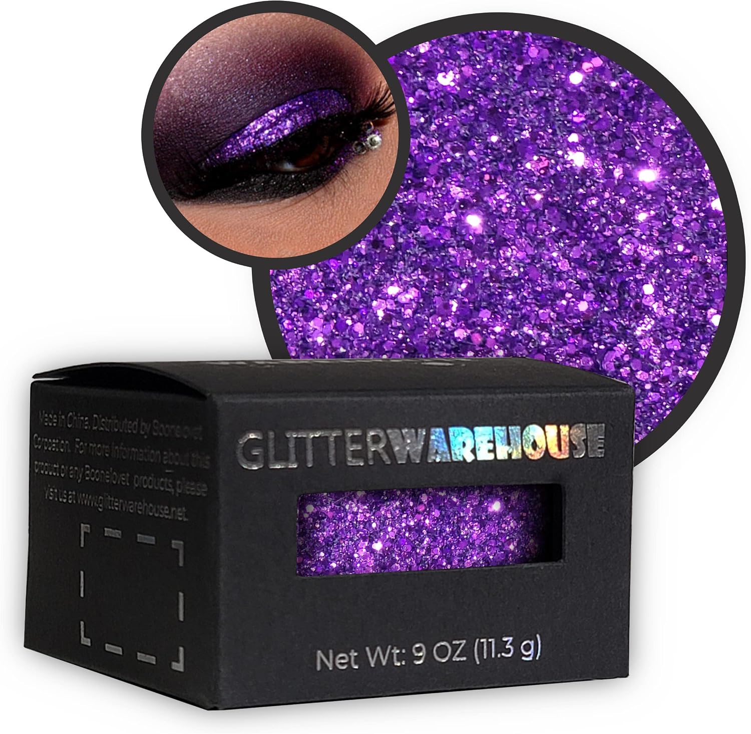 Amazon.com : Sassy GlitterWarehouse Purple Loose Glitter Powder Great ...
