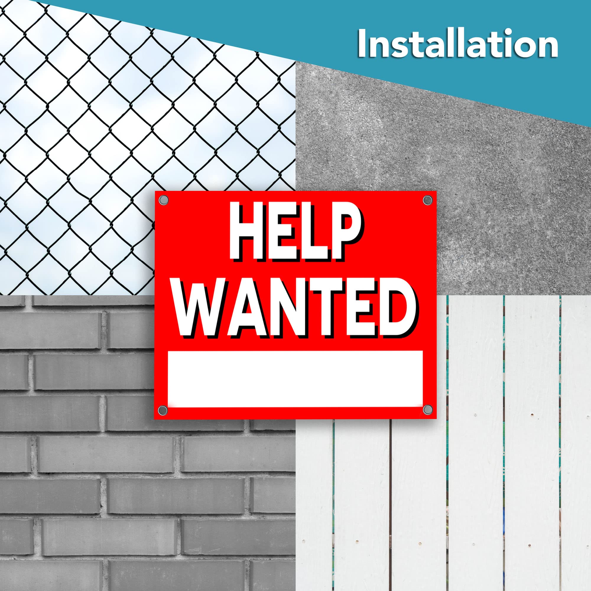 Colonial Help Wanted Sign
