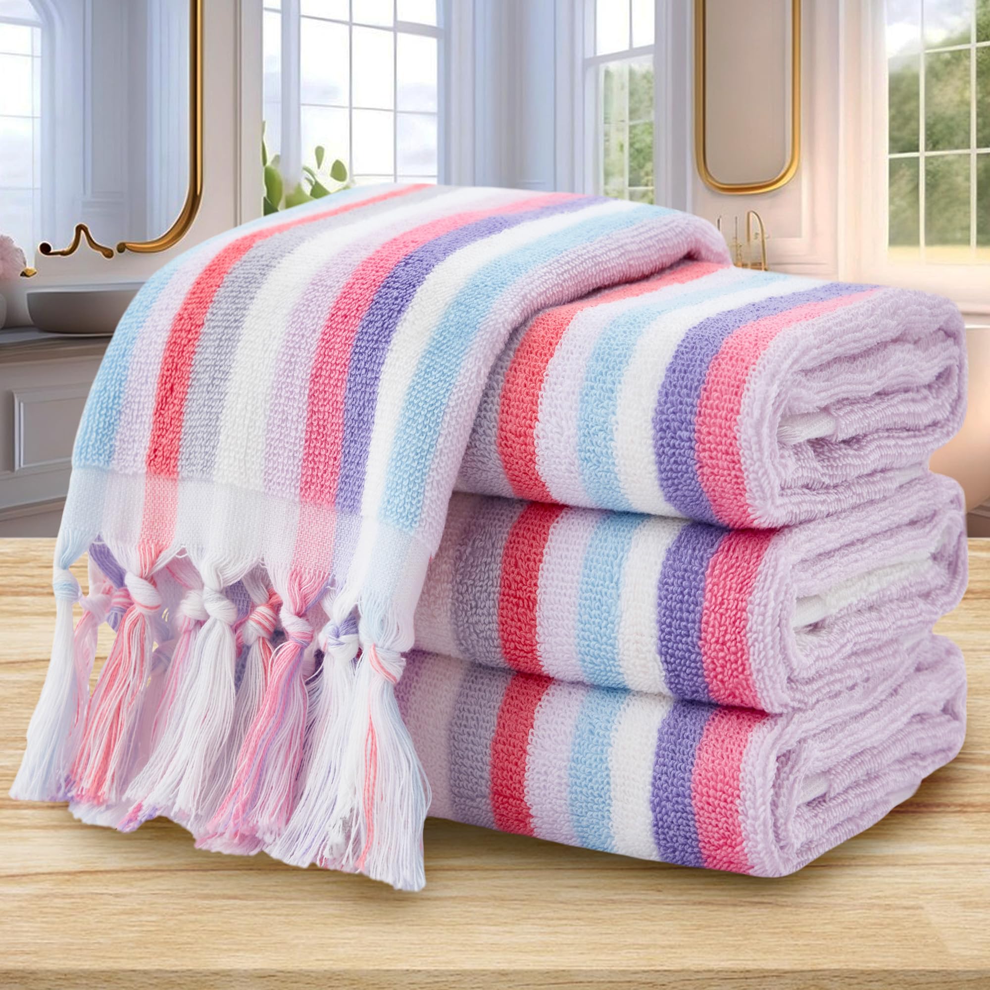 Amazon.com: Hand Towels for Bathroom - 100% Cotton | 500 GSM ...