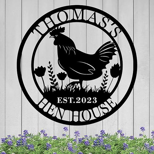 Amazon.com: Custom Chicken Coop Signs, Personalized Farm Sign Custom ...