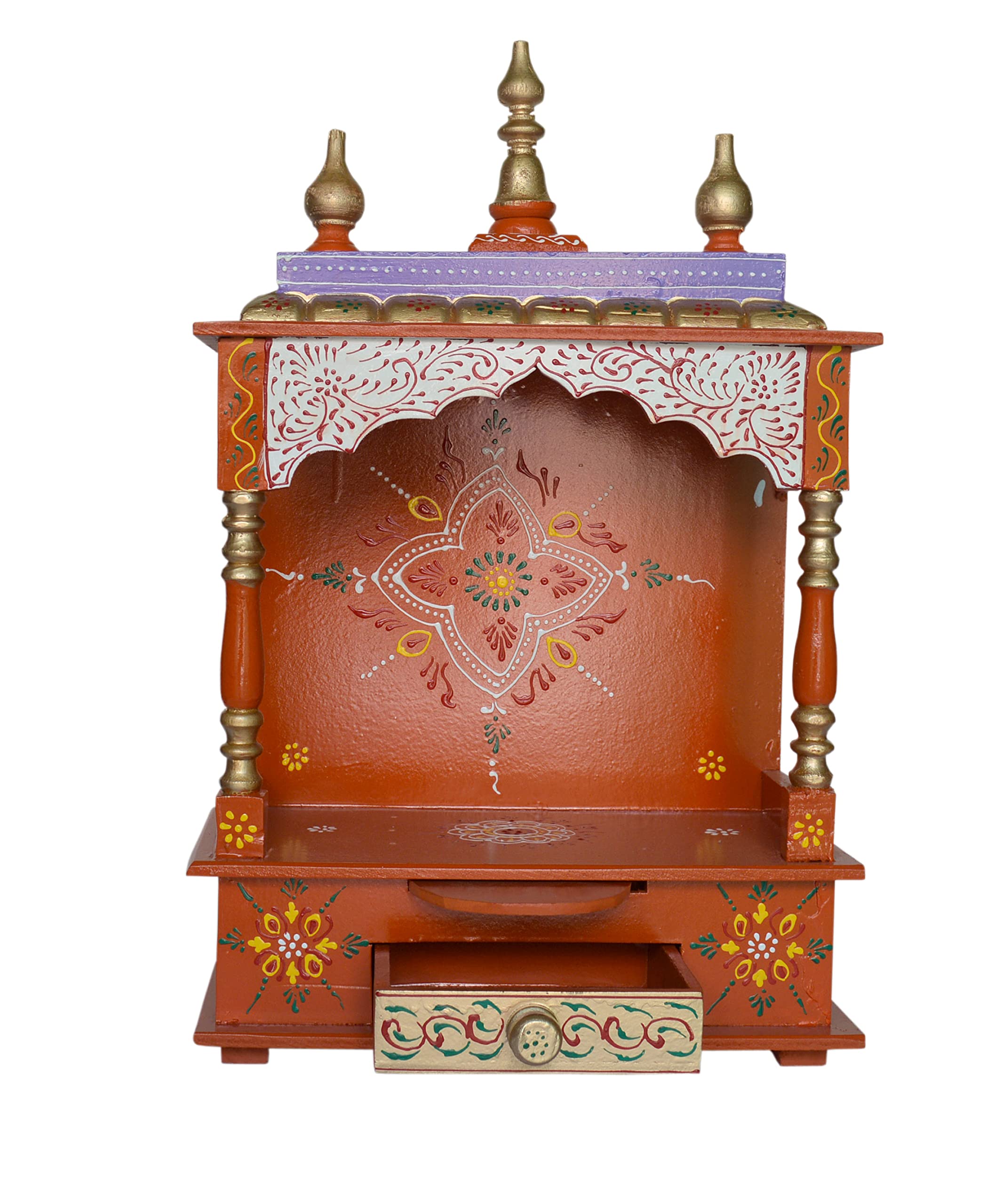 Buy Data Art Wooden Temple/Home Temple/Pooja Mandir/Pooja Mandap/Temple ...
