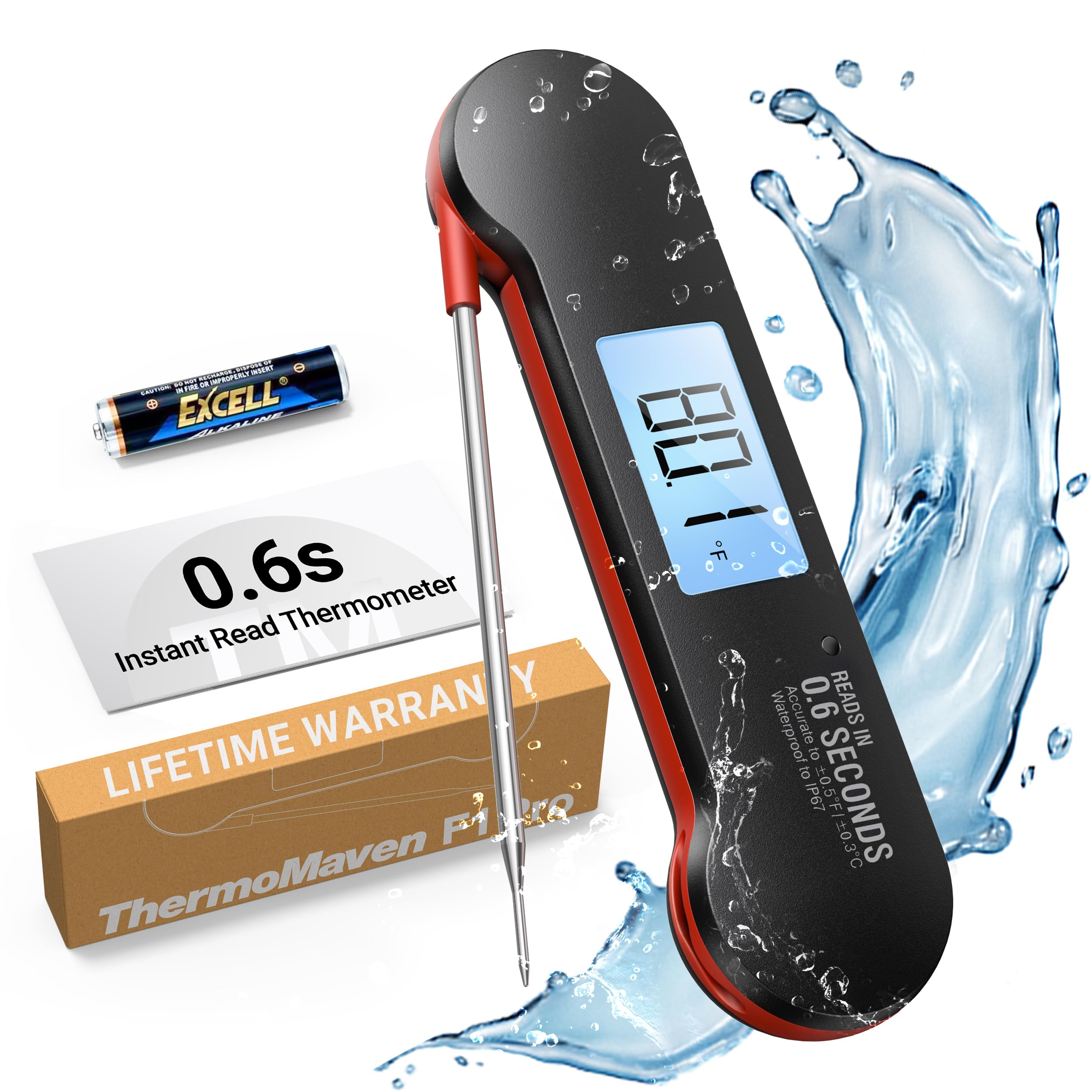 Amazon.com: ThermoMaven Professional Meat Thermometer Digital, 0.6 Sec ...