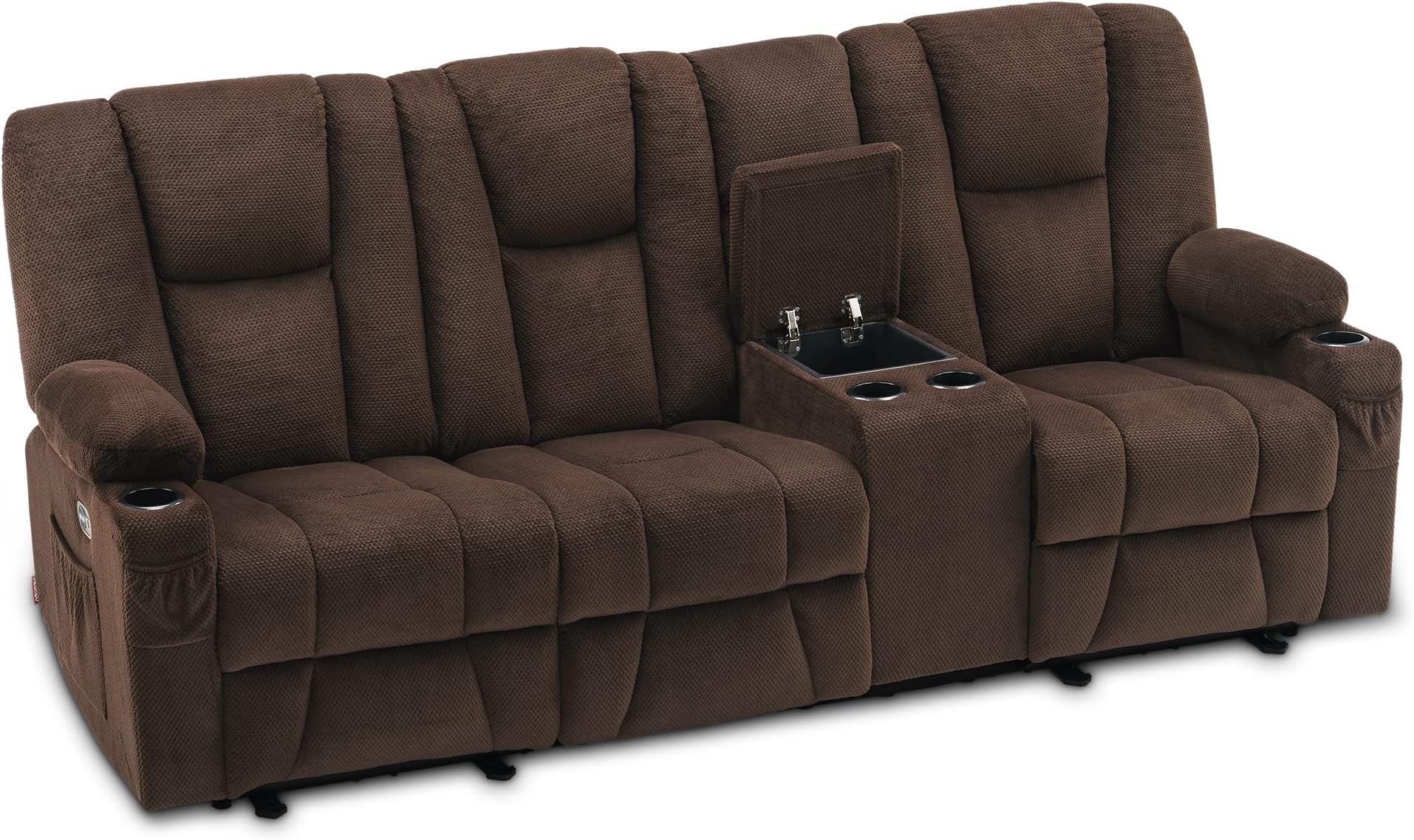 Amazon.com: FURNIMAT Recliner Sofa Set with 3+1+1 Pieces in Living Room ...