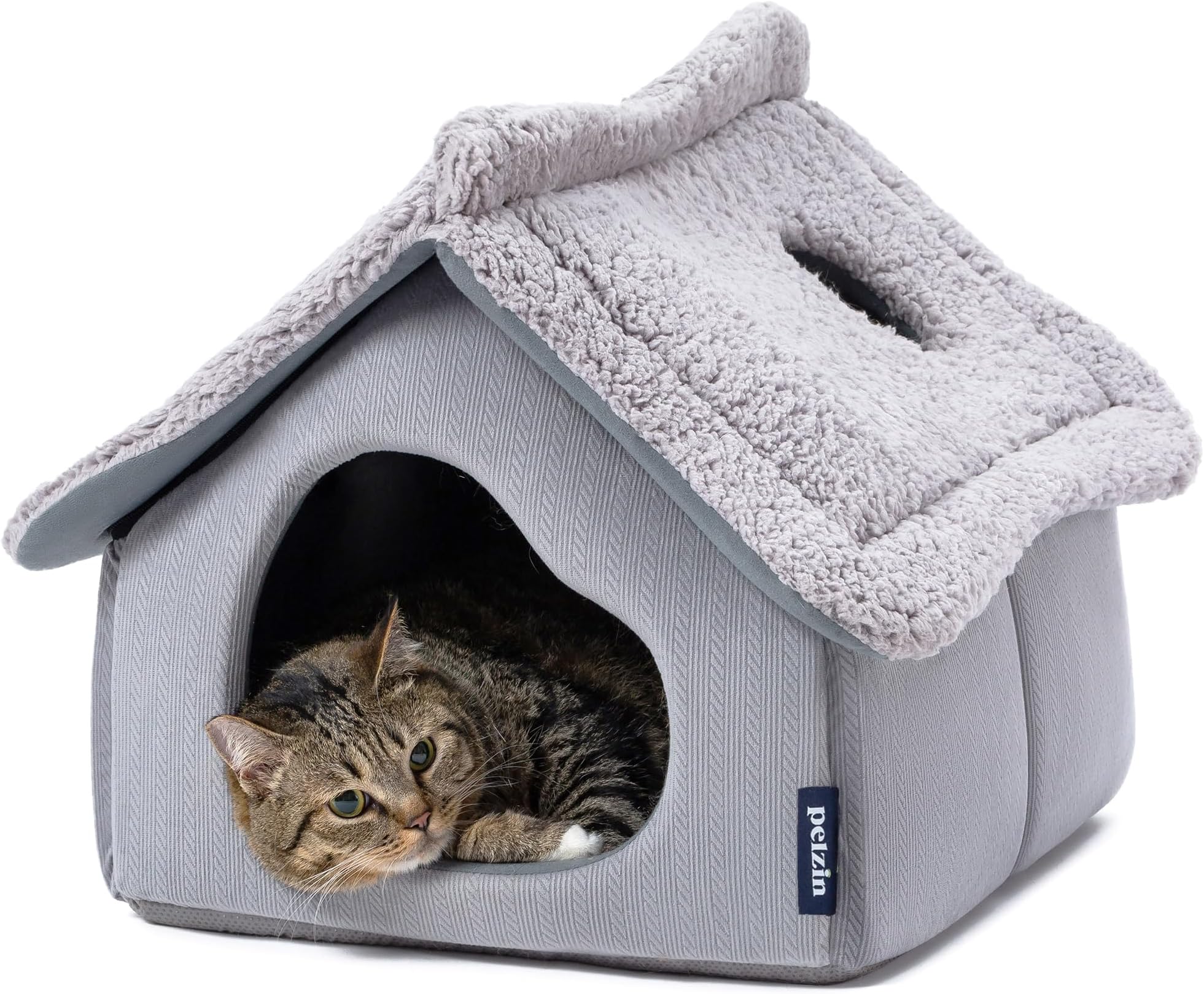 Amazon.com: ZENHOBBY Cat Beds for Indoor Cats, House, Hideaway, Condo ...