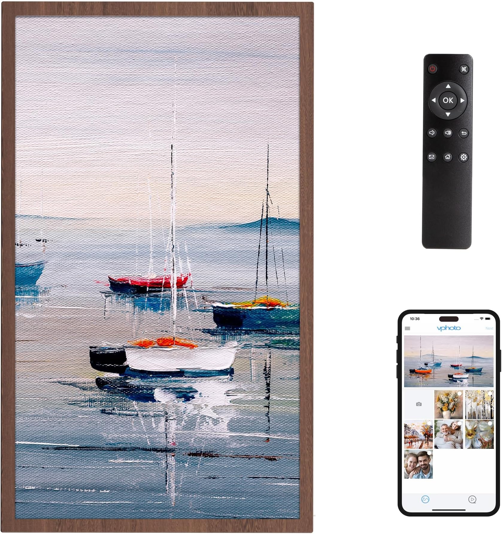 Amazon.com : Uhale 21.5" Large Digital Picture Frame with Remote ...