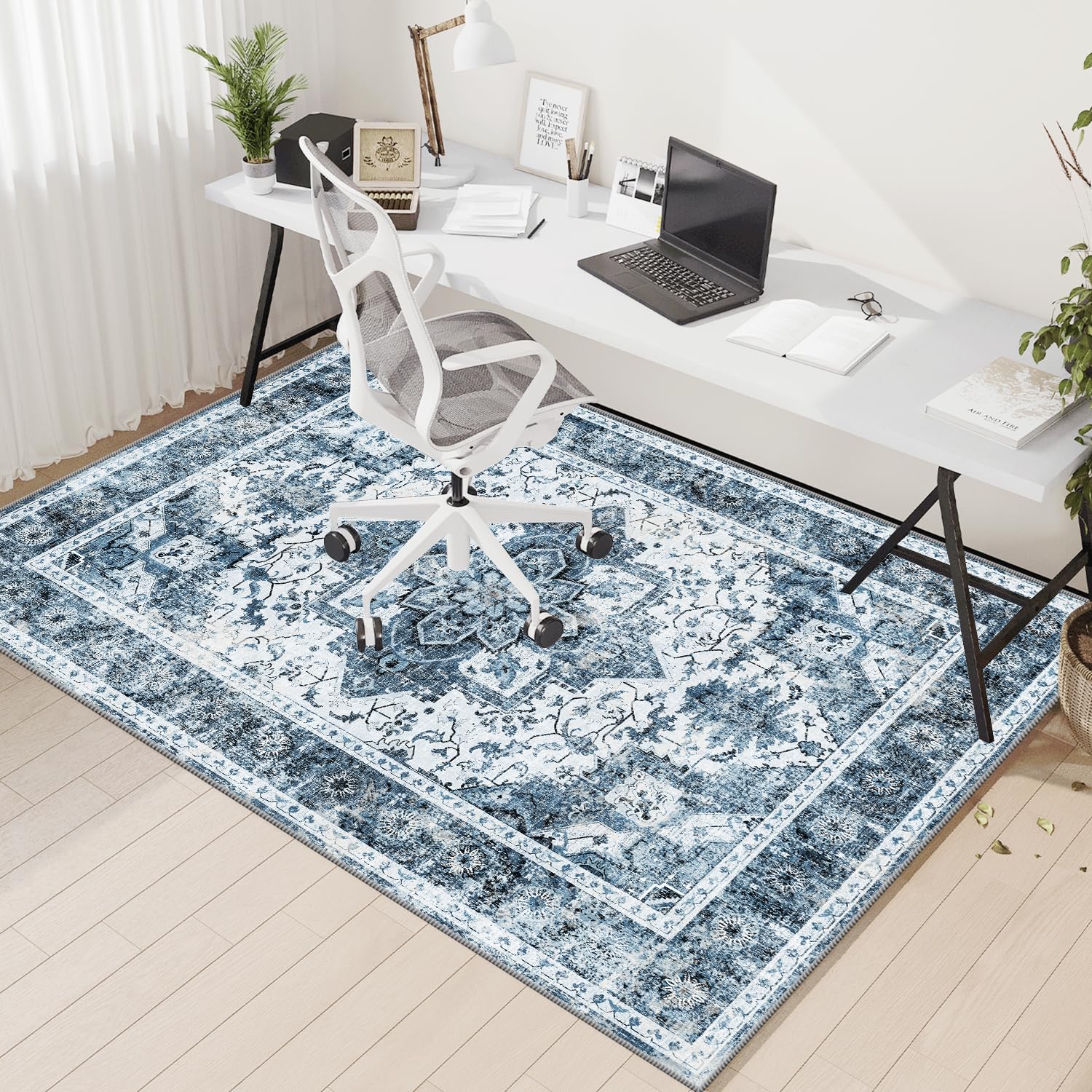WTHYGB Office Chair Mat for Hardwood Floor Computer Desk Floor Rug ...