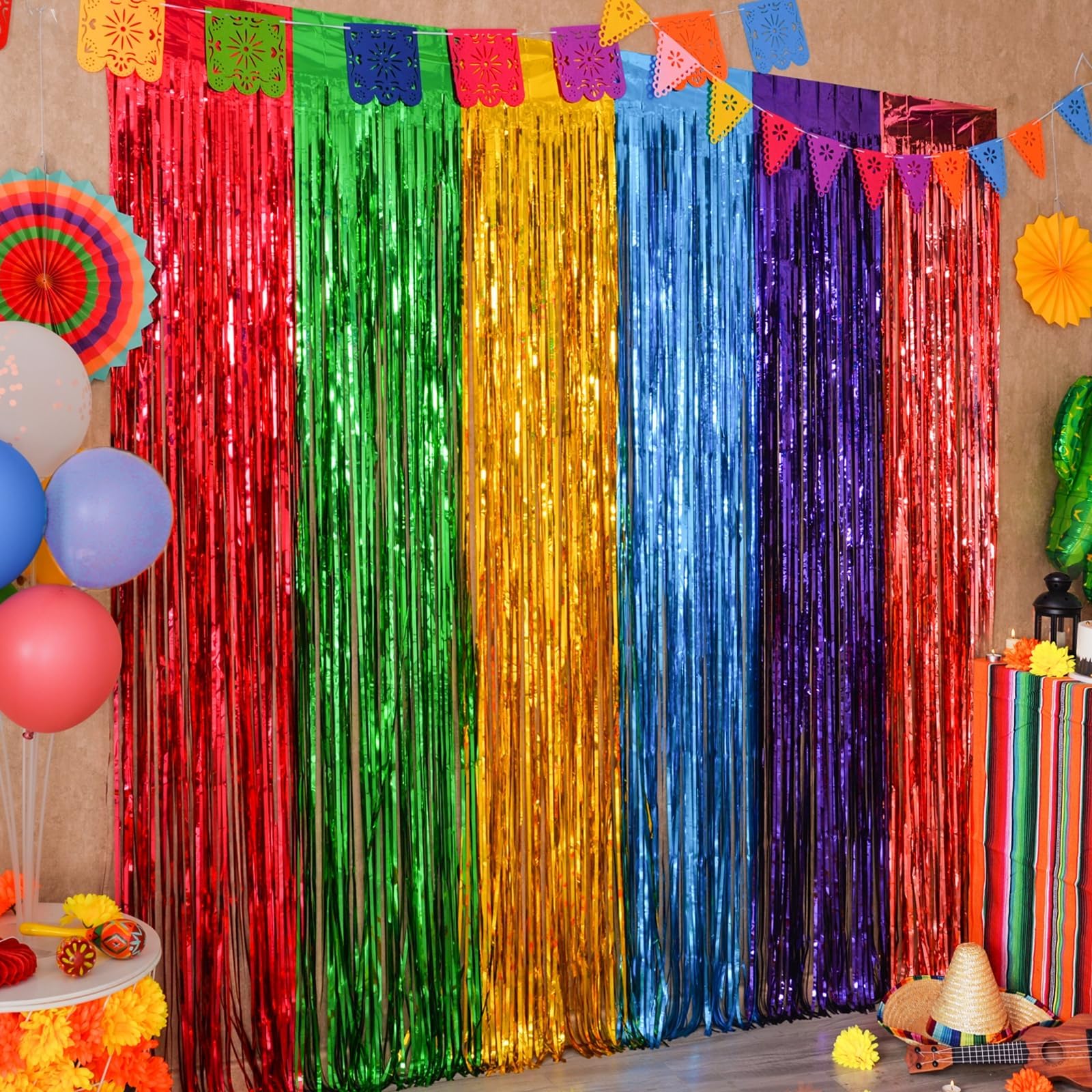 Amazon.com : Allenjoy 7x5ft Mexican Fiesta Theme Party Backdrop Mexican ...