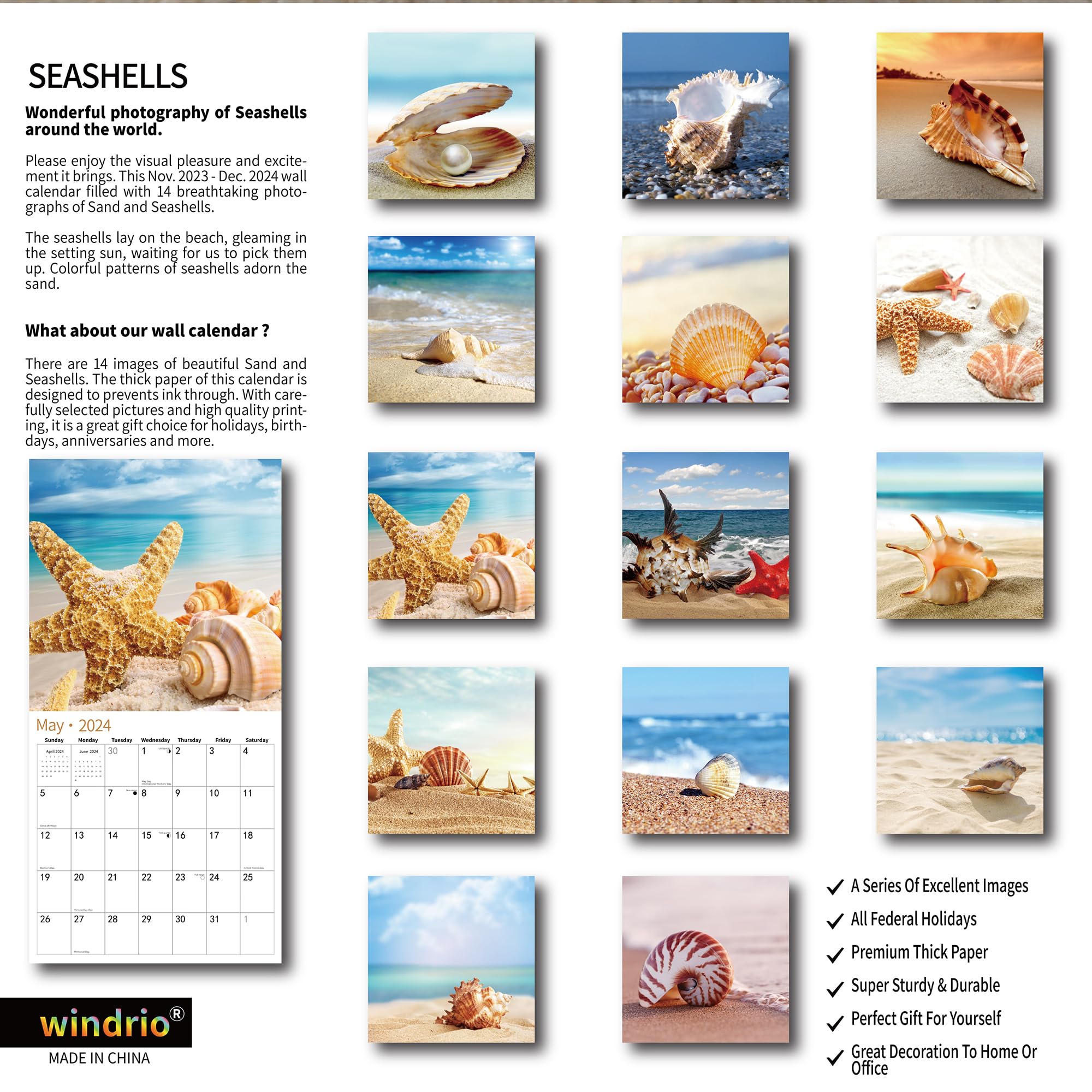 Snapklik.com : 2024 Wall Calendar,Calendar 2024, November 2023 ...