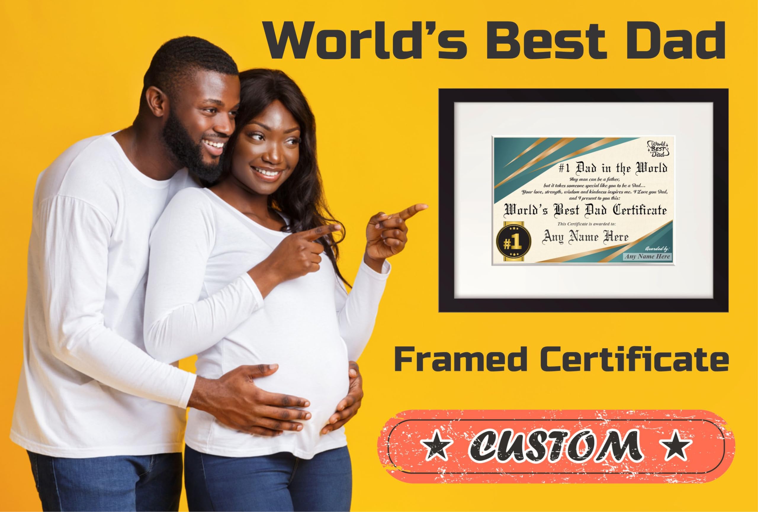 Worlds Best Dad Certificate Dad Certificate Of Achievement