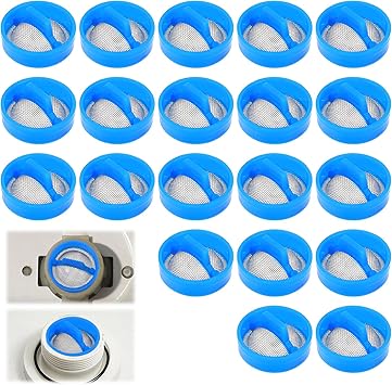 Amazon.com: 20 Pcs Washing Machine Water Filter Washing Machine Inlet ...