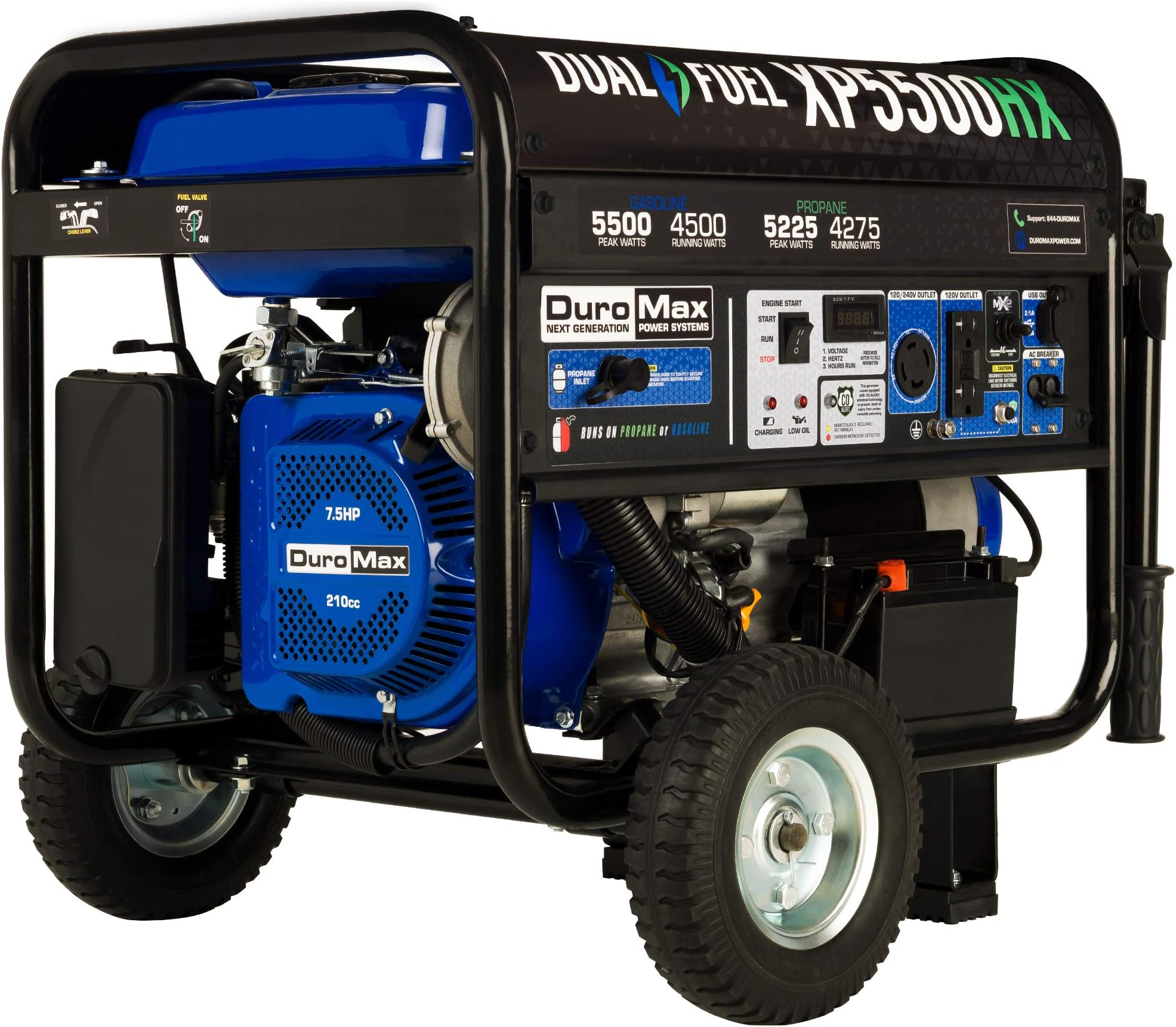 Amazon.com : Green-Power America Dual Fuel Portable Generator 5250 Watt ...
