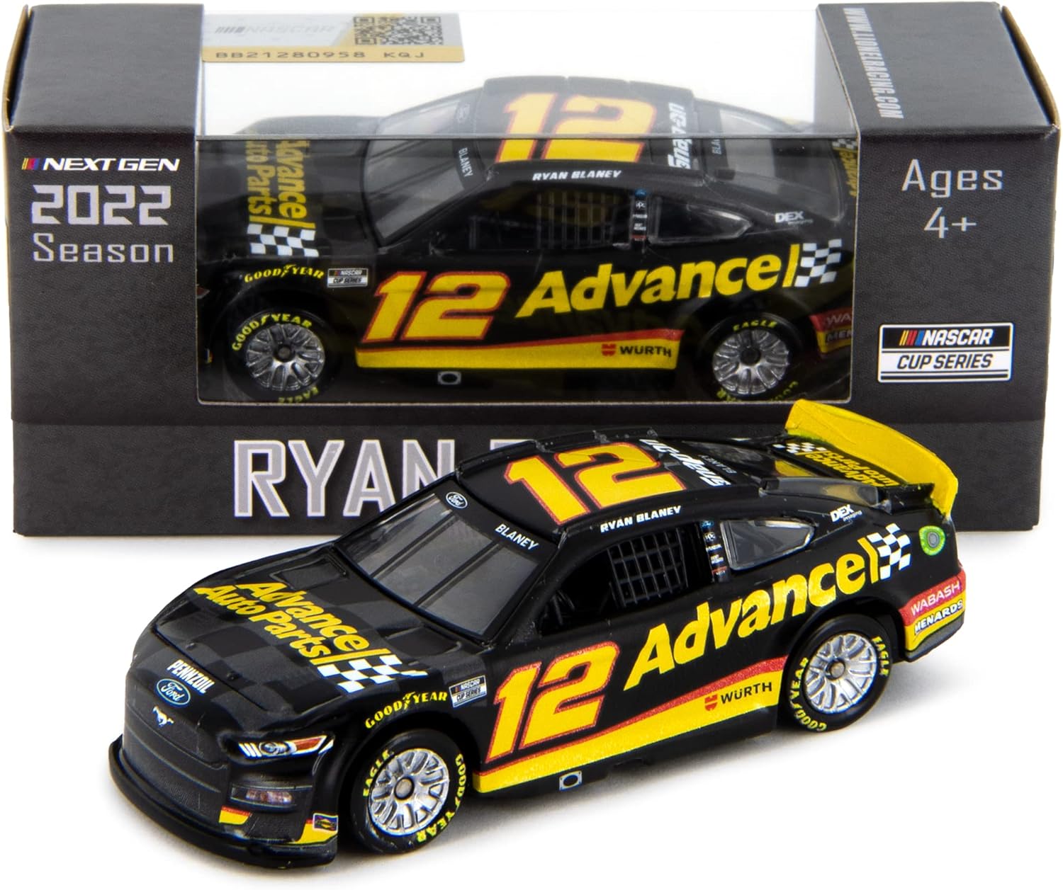 Lionel Racing Ryan Blaney 2022 Advance Diecast Car 1:64 Scale : Amazon ...