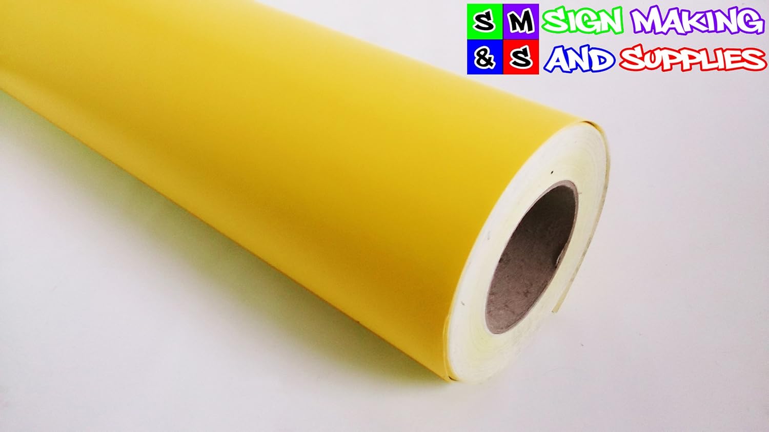 Amazon.com: Matt Golden Yellow Self Adhesive Sign Making Vinyl 5mtr x ...