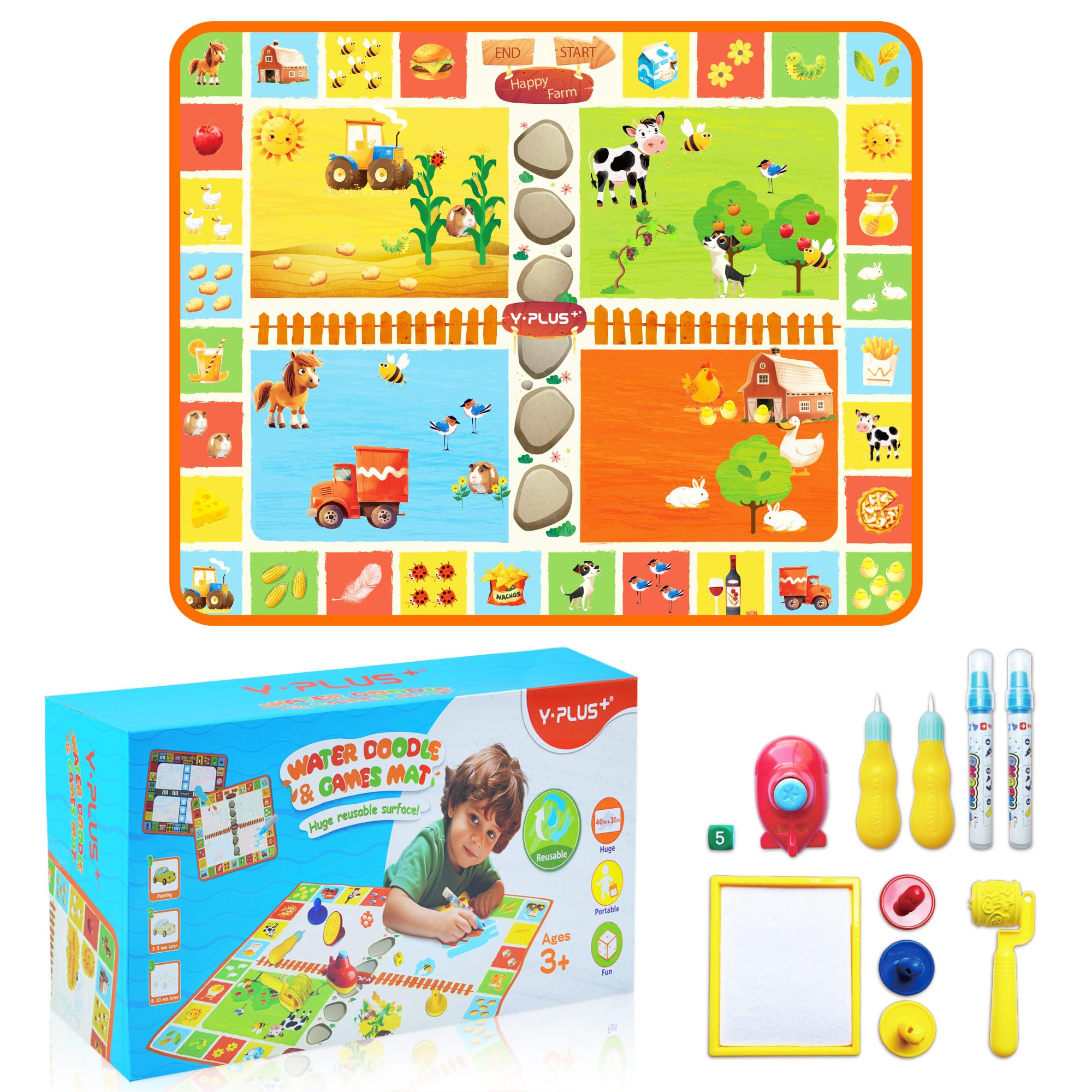 Snapklik.com : YPLUS Water Doodle Mat Board Game, Painting Drawing ...