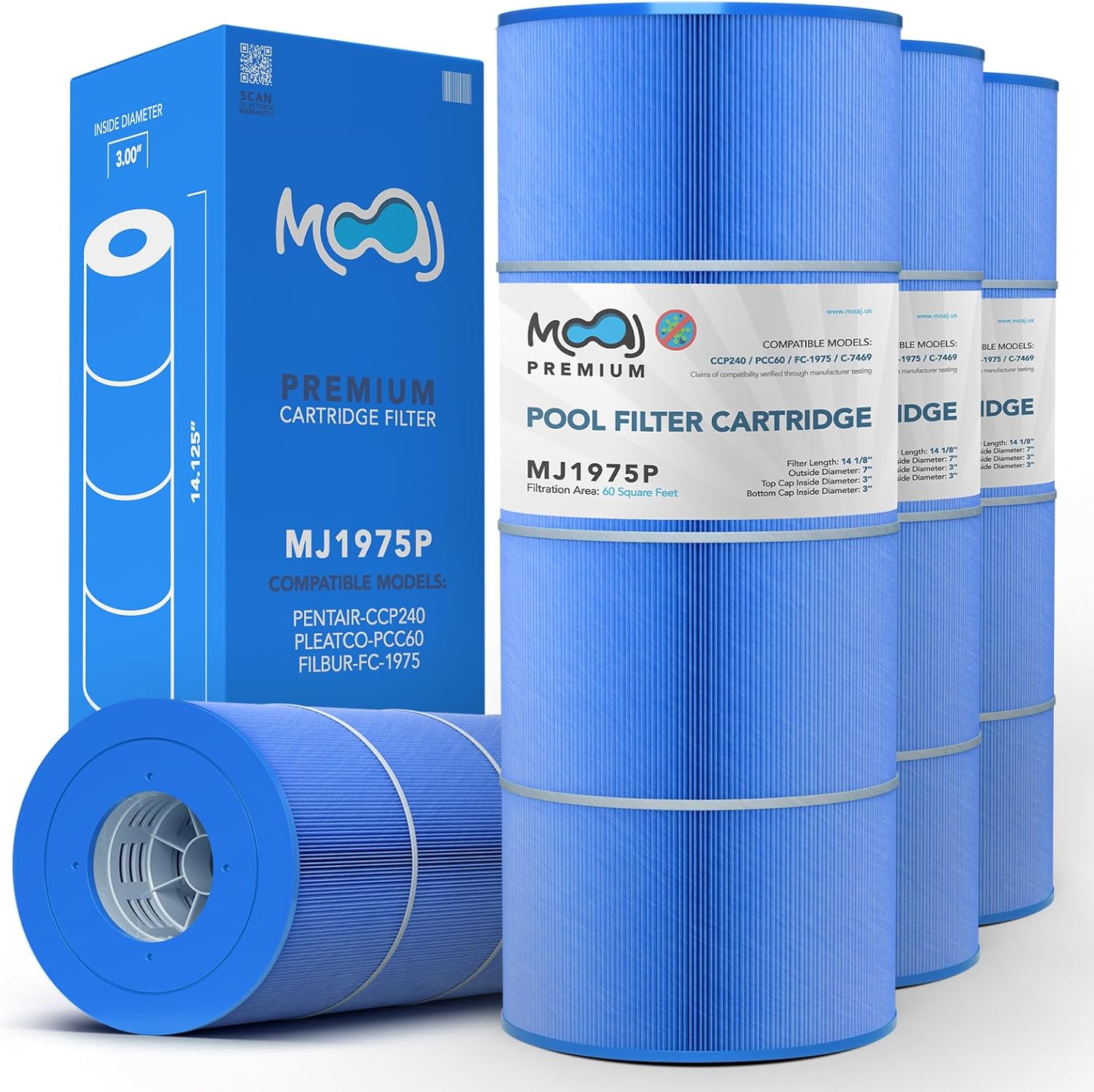 Pool Filter Cartridge MADE IN USA Premium Filter Cartridge Replaces ...