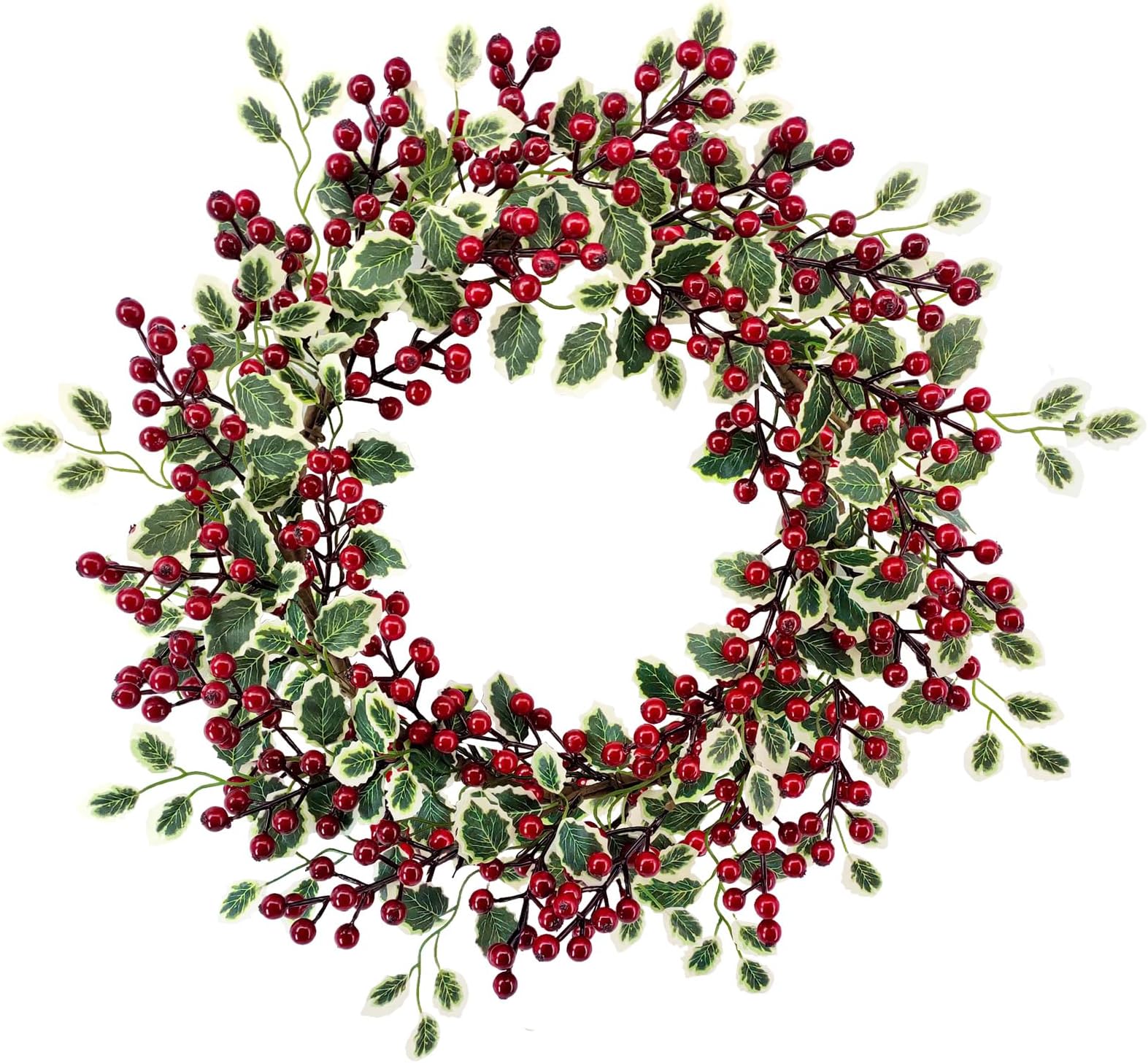 Amazon.com: GALPADA Christmas Decor Christmas Red Berry Wreath Decor ...