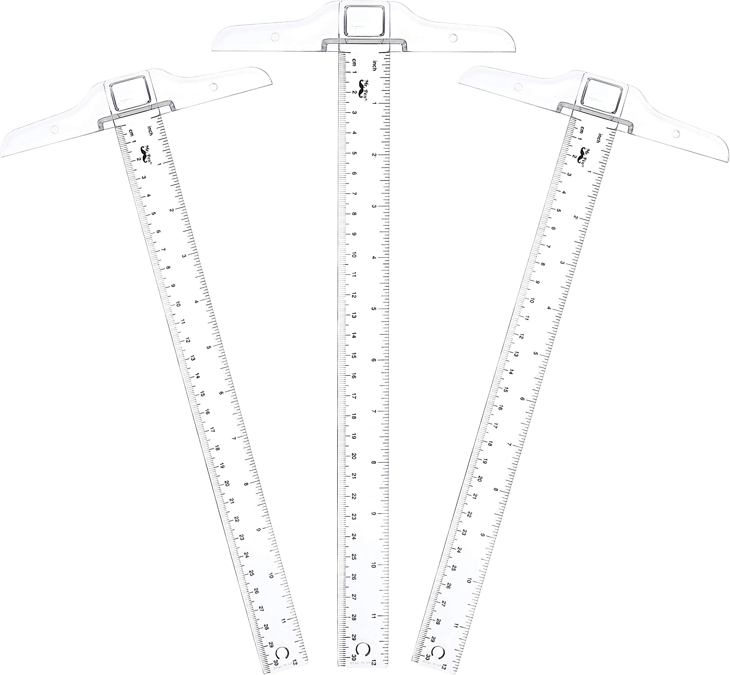 Amazon.com : 2 Pieces T Square Acrylic Ruler 23.6 Inches and 29.5 ...