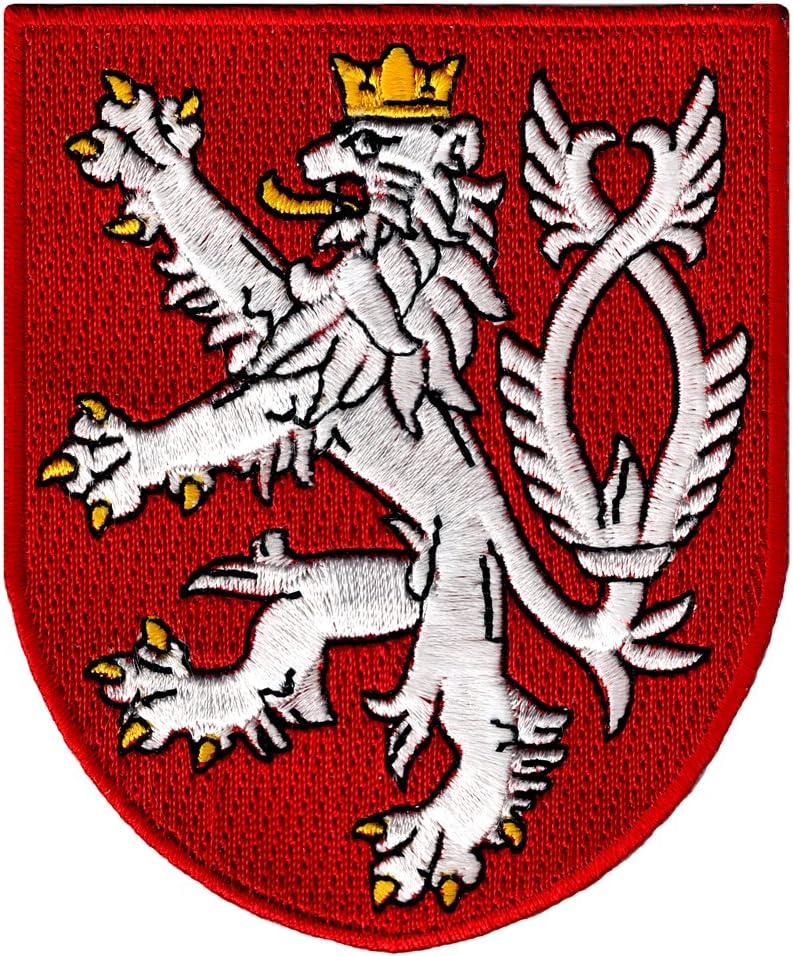 Amazon.com: Czech Coat of Arms Patch Bohemia Shield Embroidered Iron-On ...