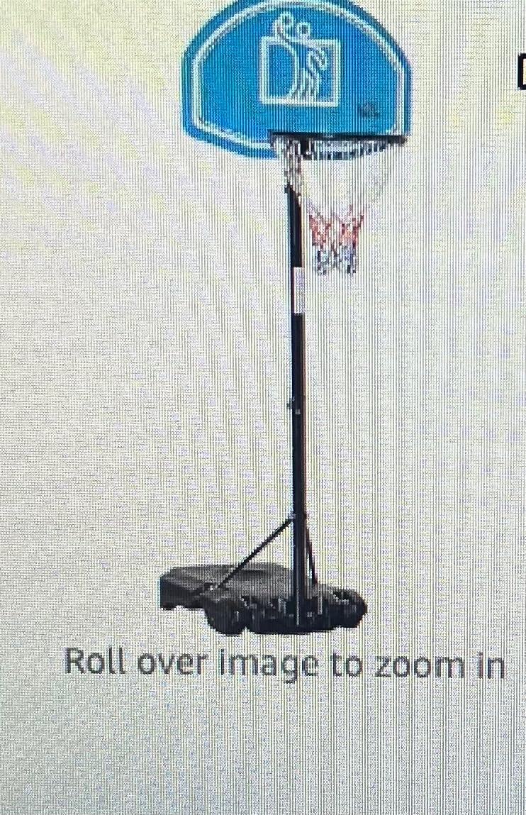 HOMCOM Portable Basketball Hoop and Stand with Wheels, 5.2-6.9ft Height ...