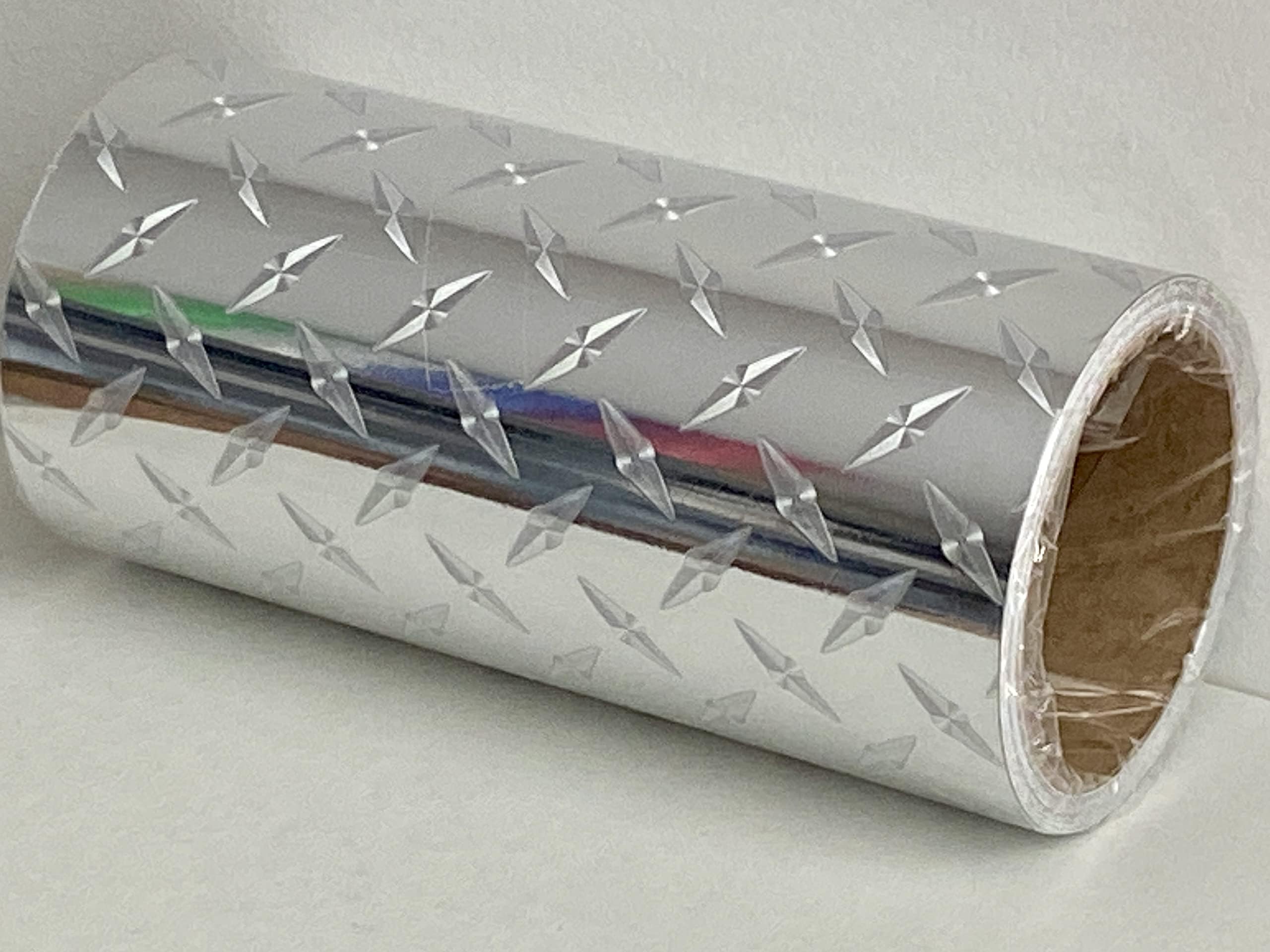 Amazon.com: Roll of Diamond Plate Classic Sign Vinyl, with Self ...