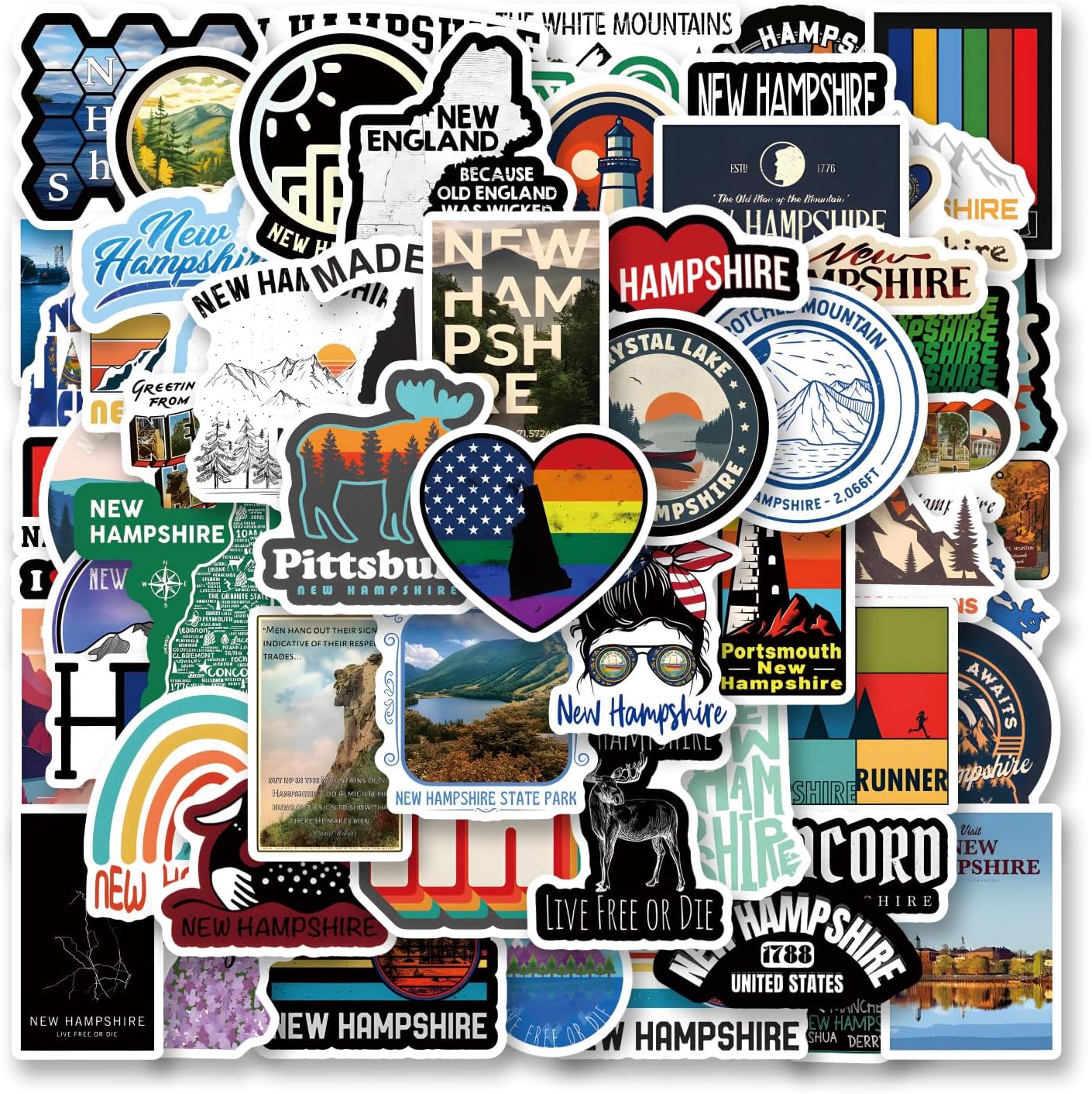 Amazon.com: 66Pcs Delta Zeta Stickers Pack, Aesthetic Vinyl Waterproof ...