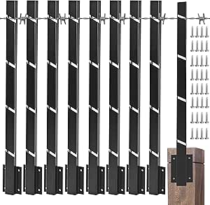 Amazon.com : GRELWT 8 Pack Fence Post Extender, 24" Fence Barbed Wire ...