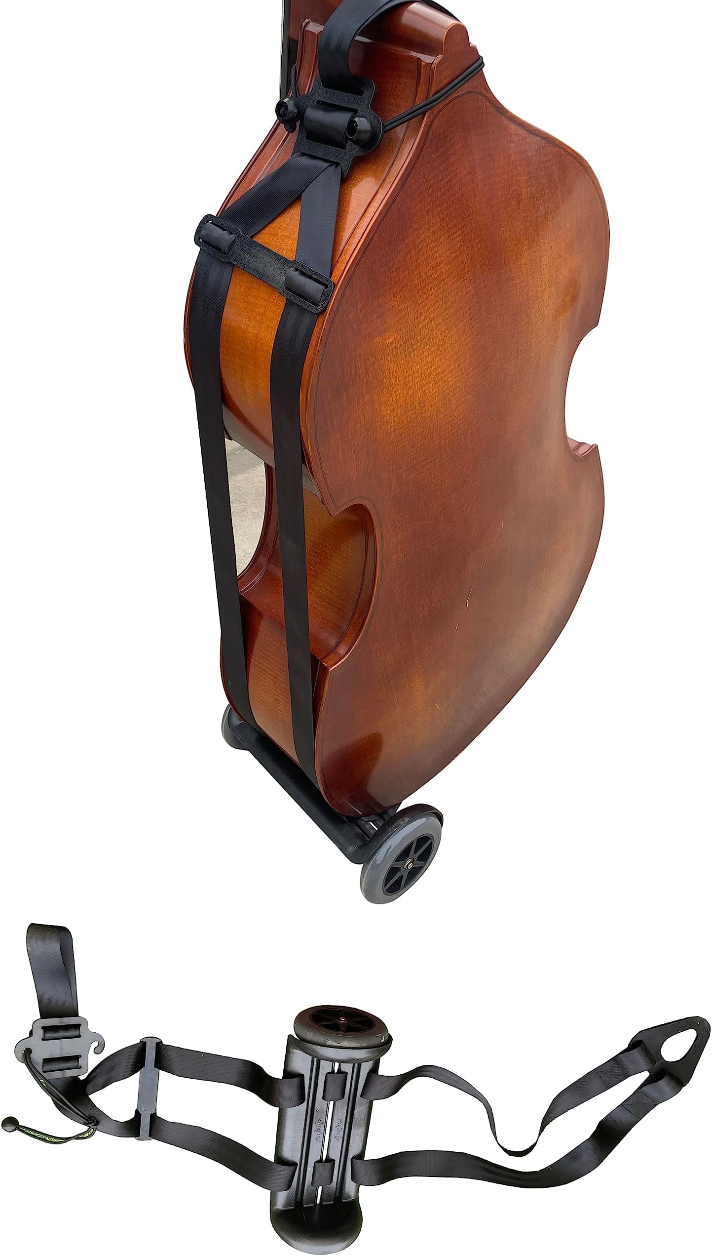 Amazon.com: Upright Double Bass Cart Bass Buggies with Wheel Straps ...