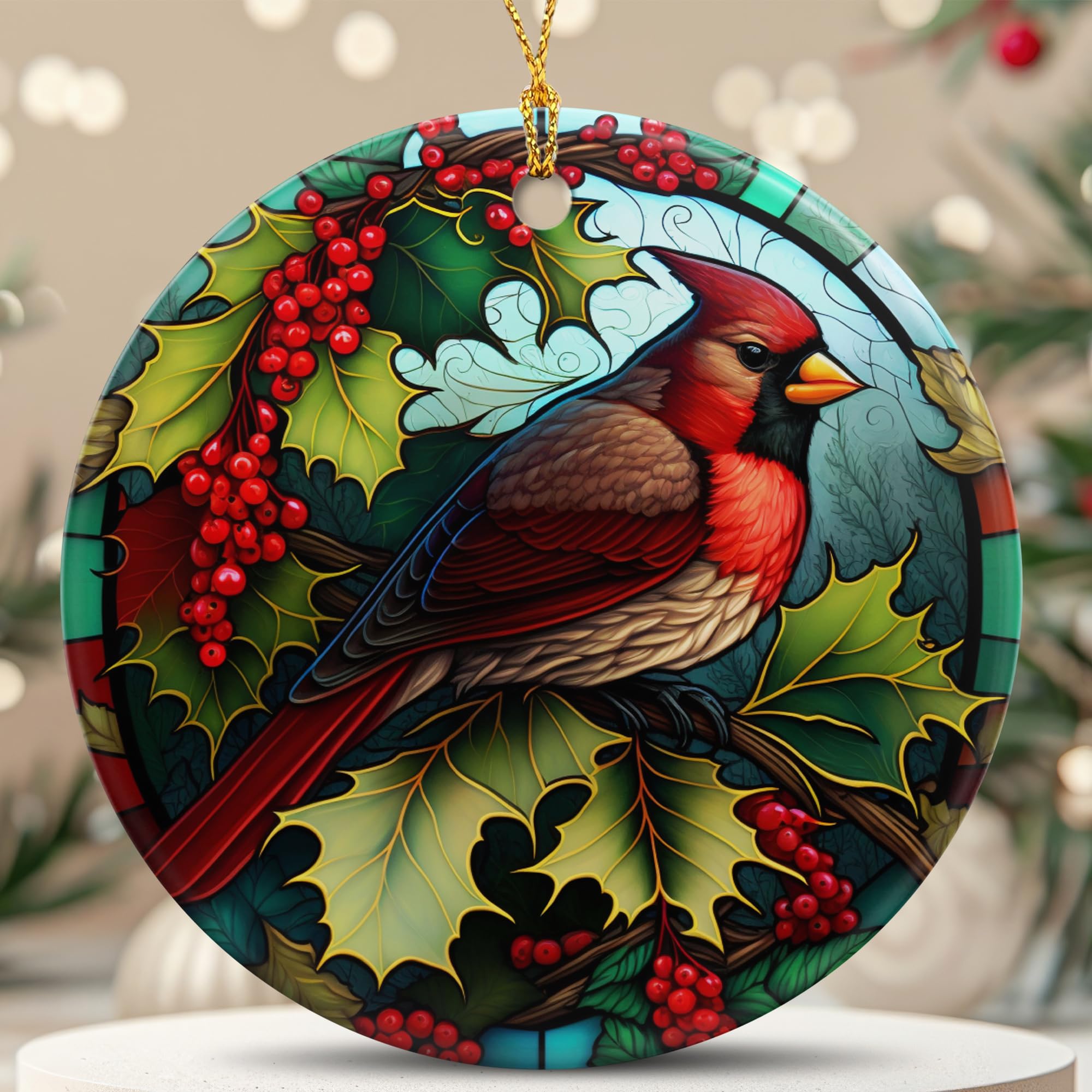 Amazon.com: Red Cardinal Christmas Ornaments, Cardinal Ornaments for ...
