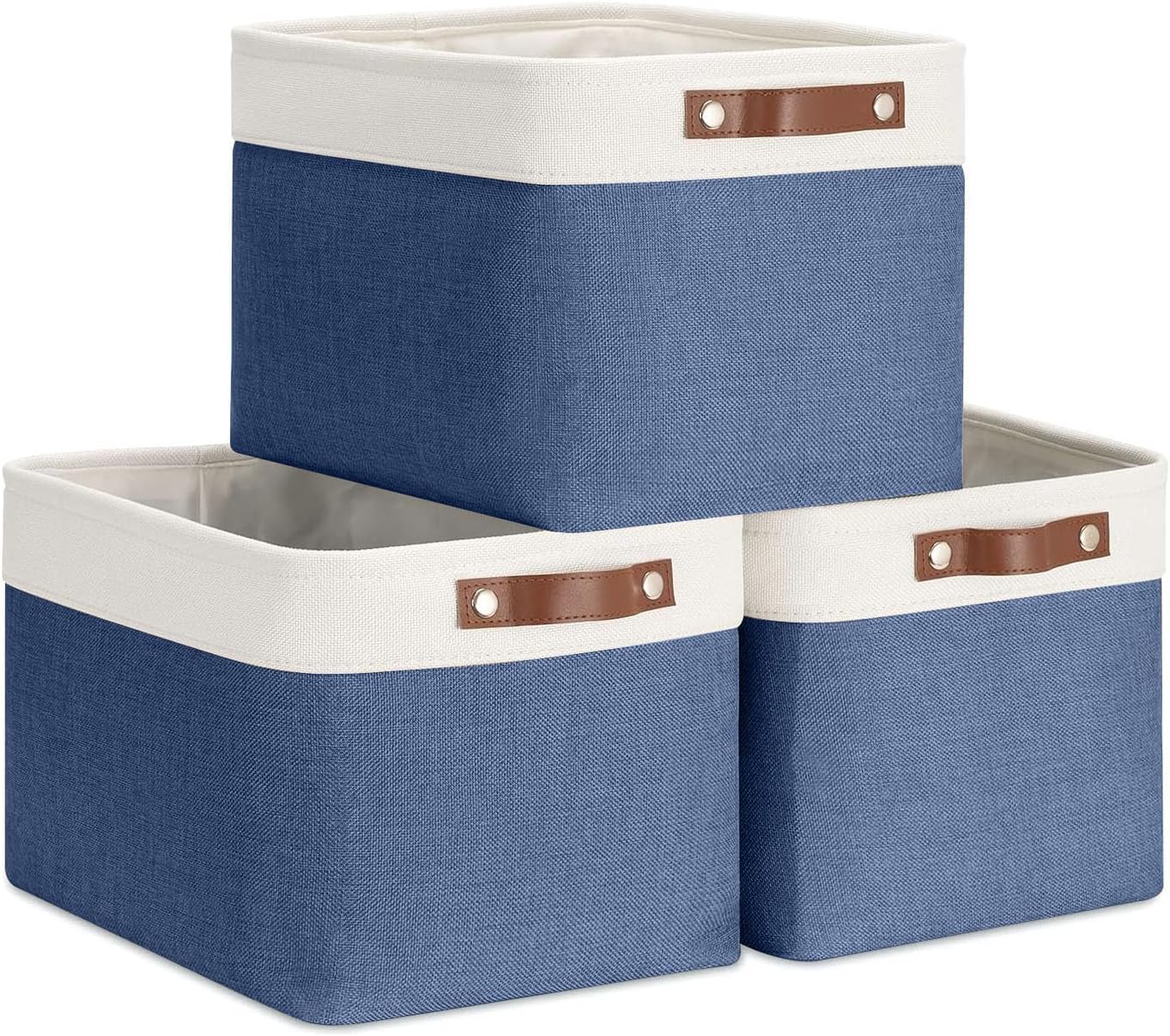 Amazon.com: ACEMAC 3 Pack Large Fabric Storage Bins, Shelf Storage ...