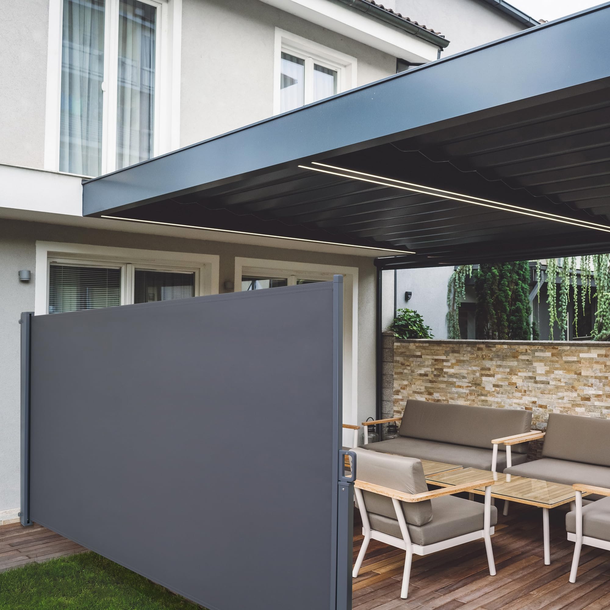 Amazon.com : Canopee Manual Retractable Side Awning – Durable ...