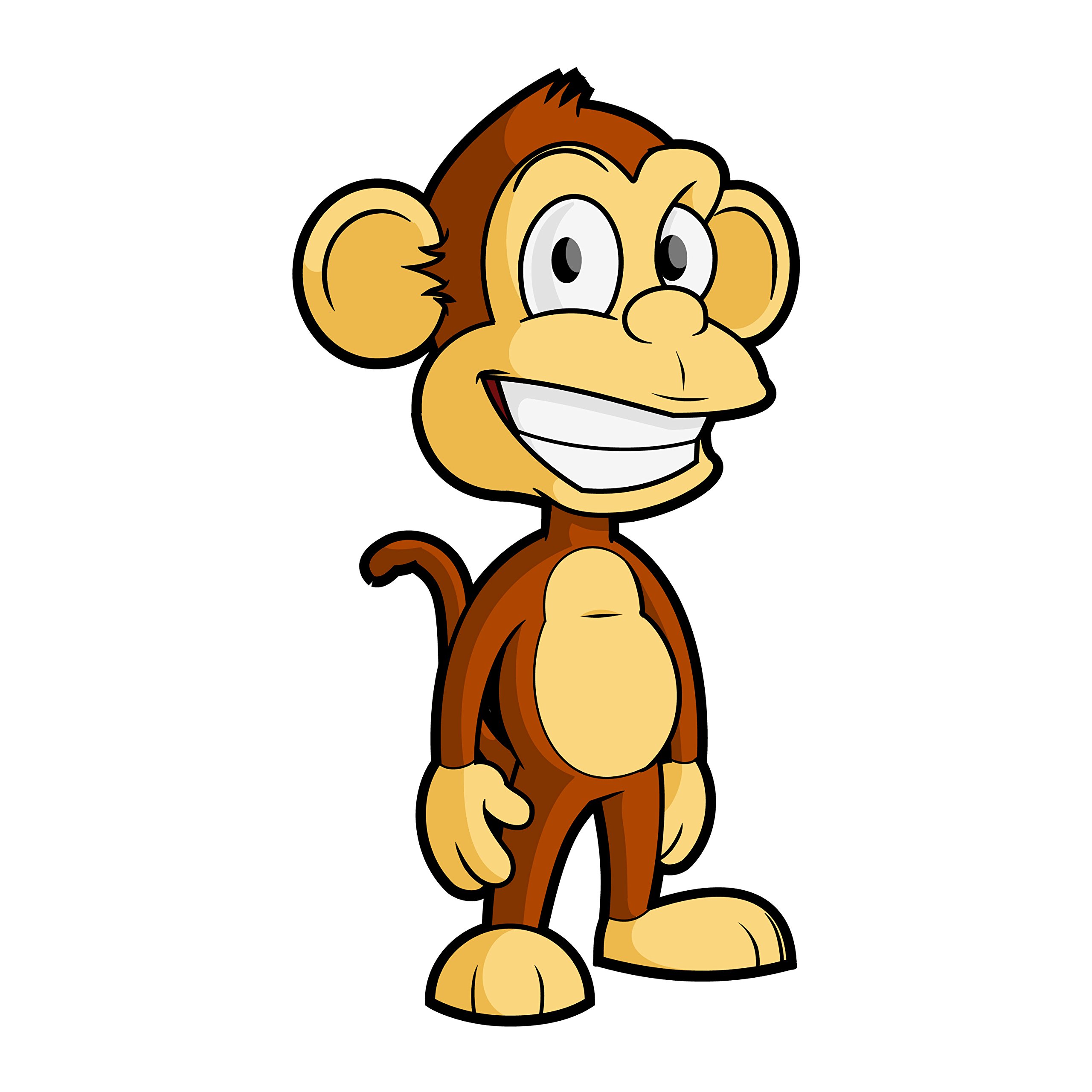 Laughing Monkey Cartoon
