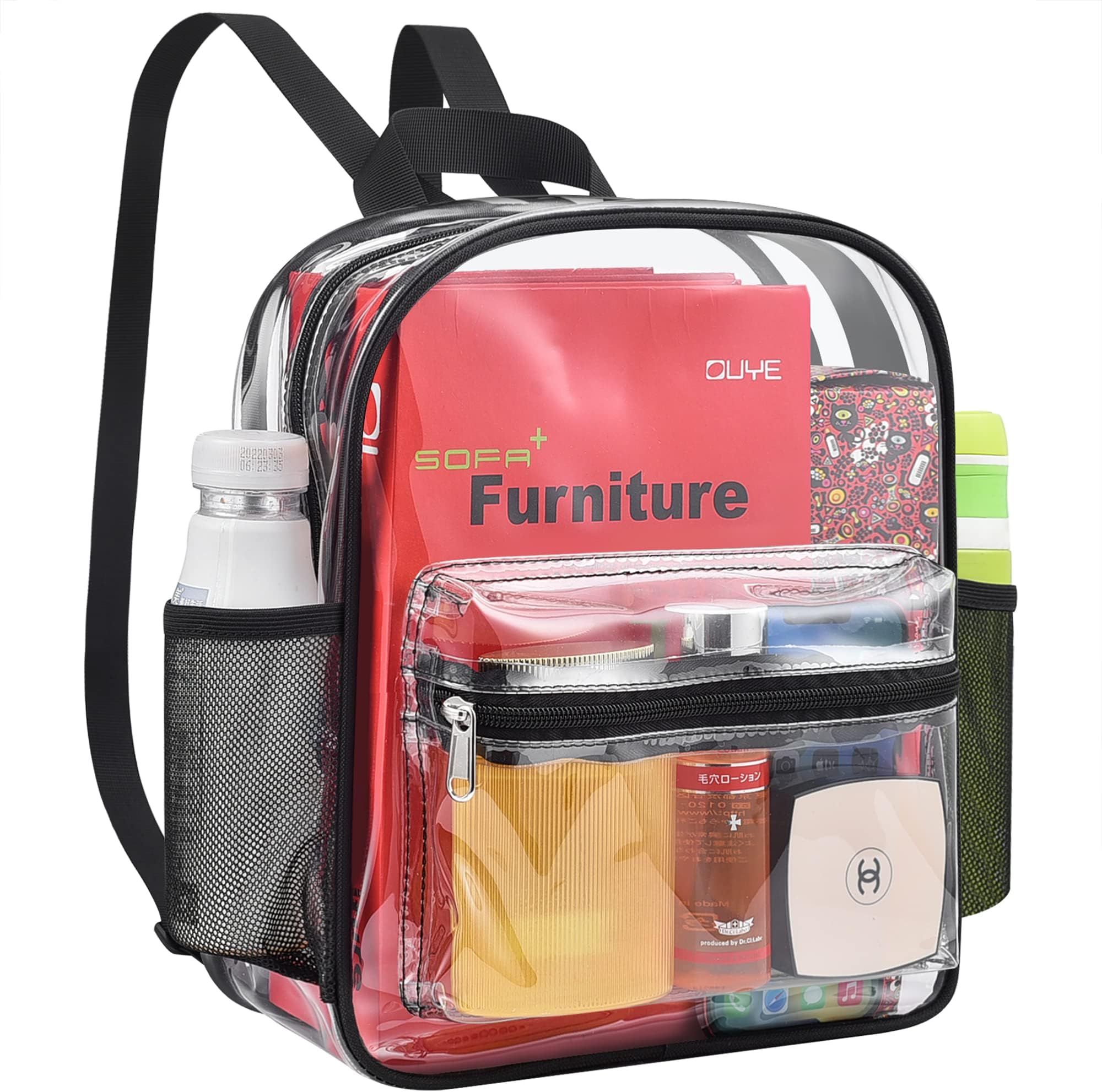 Amazon.com | Busiuw Clear Backpack for Stadium Events Clear Backpack ...