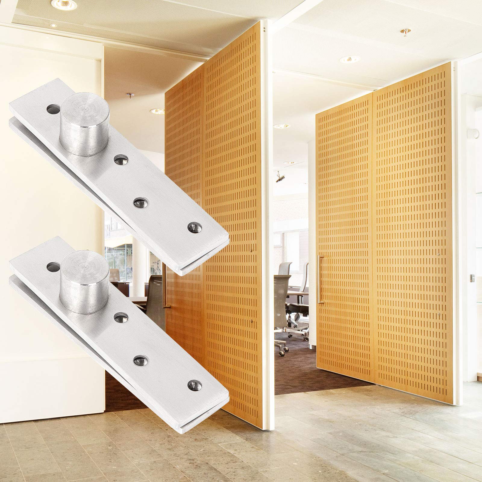 Buy 6 Sets Hidden Door Hinges, 360 Degree Rotation Offset-Axes Door ...
