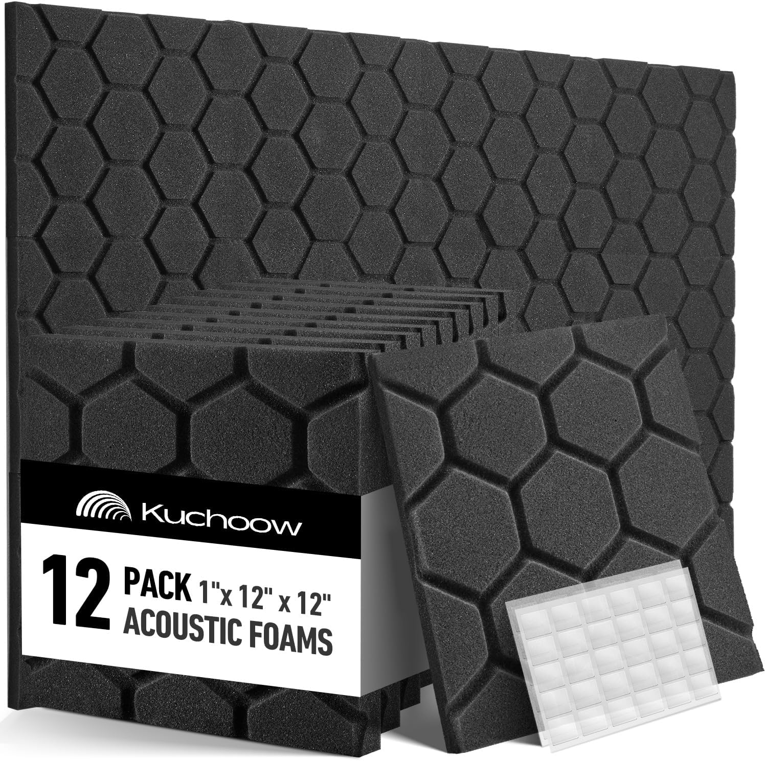 Amazon.com: Garneck Bass Traps Acoustic Foam 4pcs Acoustical Wall ...