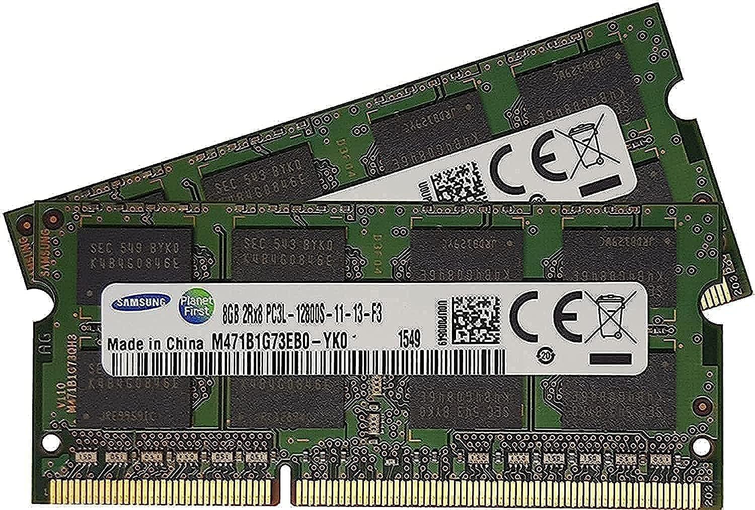Amazon.com: Samsung 16GB (2 x 8GB) 204-pin SODIMM, DDR3 PC3L-12800 ...